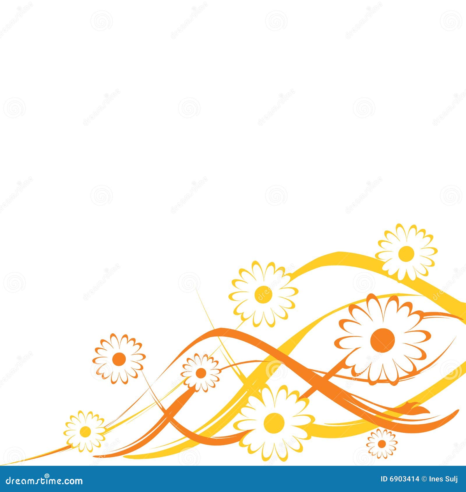 Abstract floral design stock vector. Illustration of copyspace - 6903414