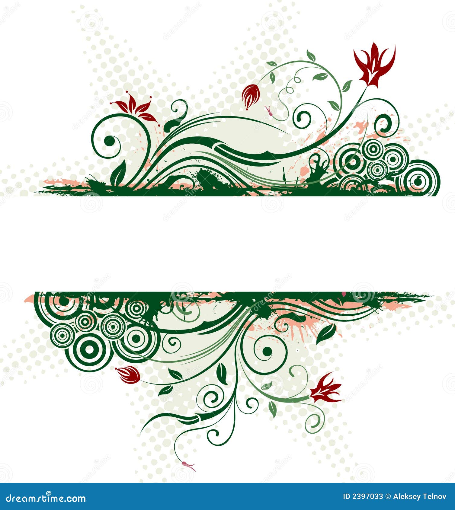 Abstract floral frame stock vector. Illustration of blob - 2397033