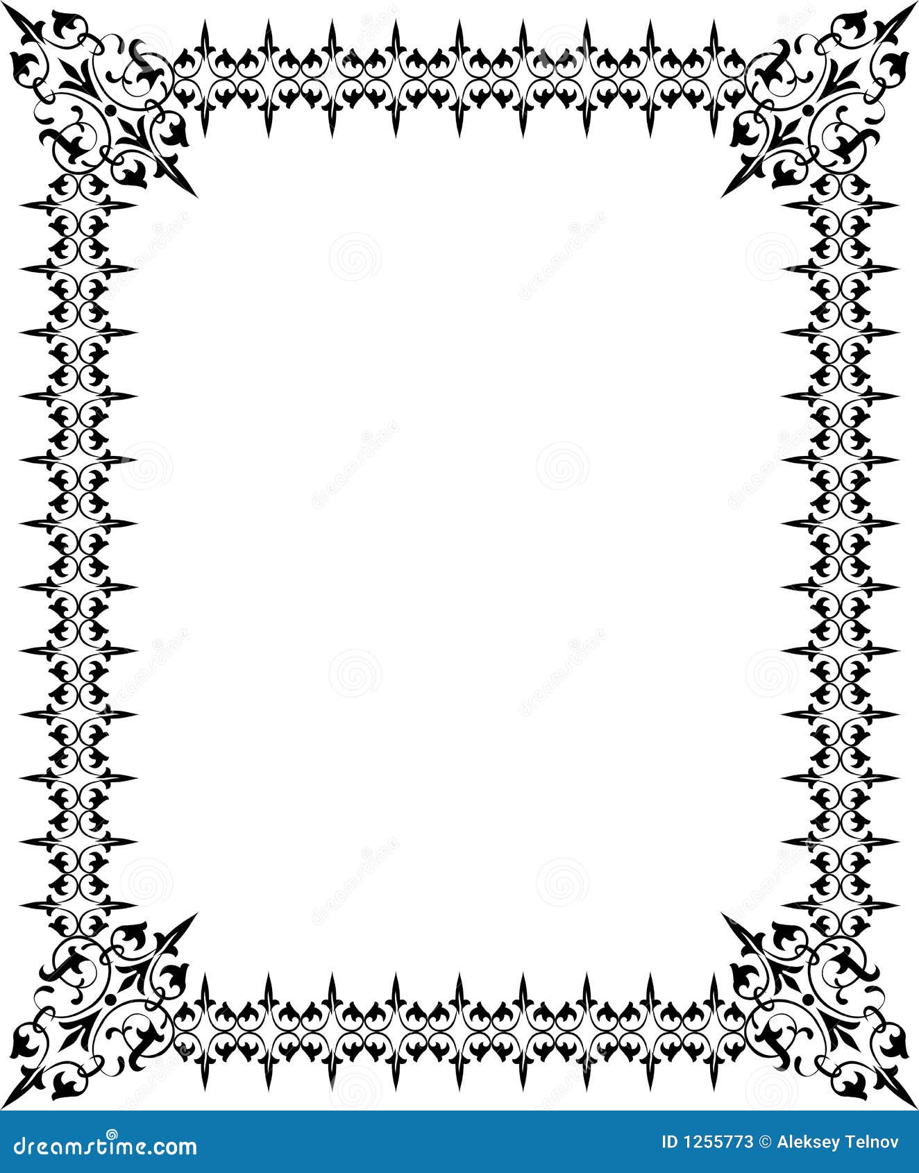Abstract Floral Frame, Elements for Design, Vector Stock Vector ...