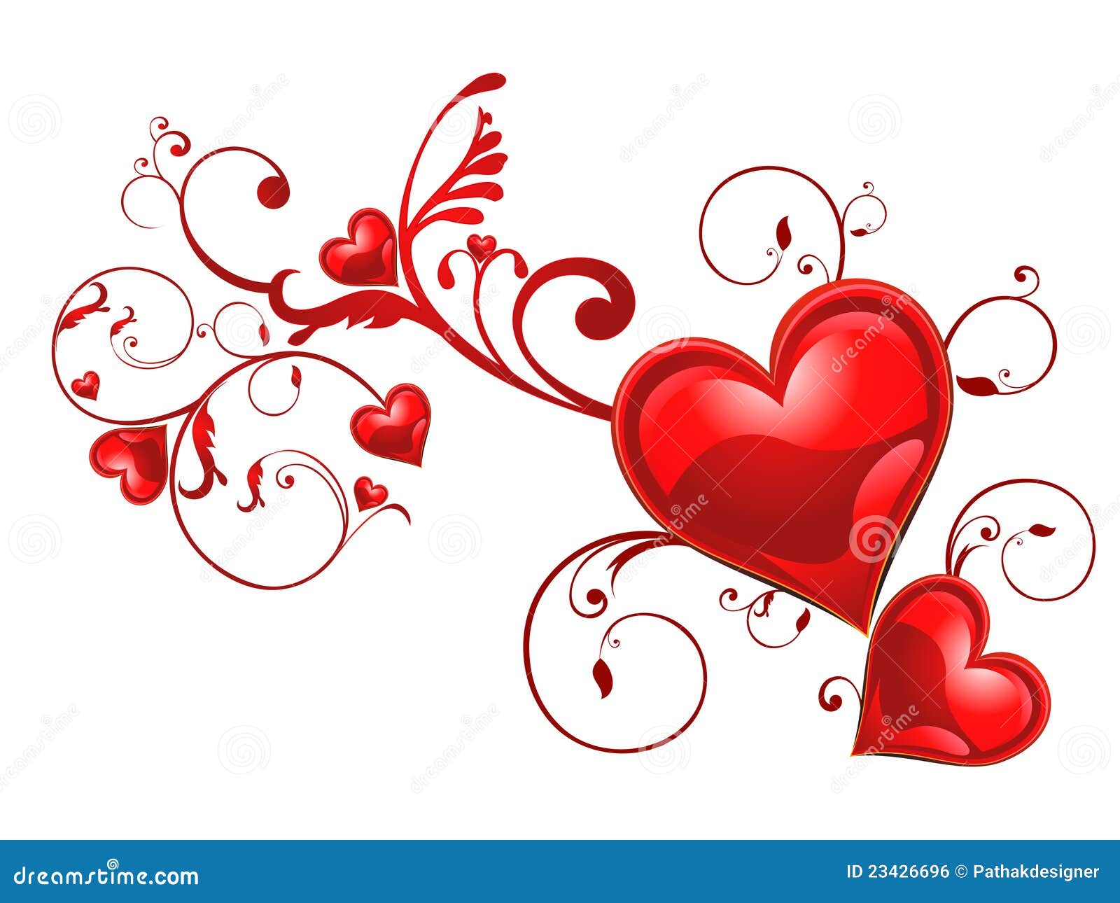 Abstract Floral Heart Background Stock Vector - Illustration of ...