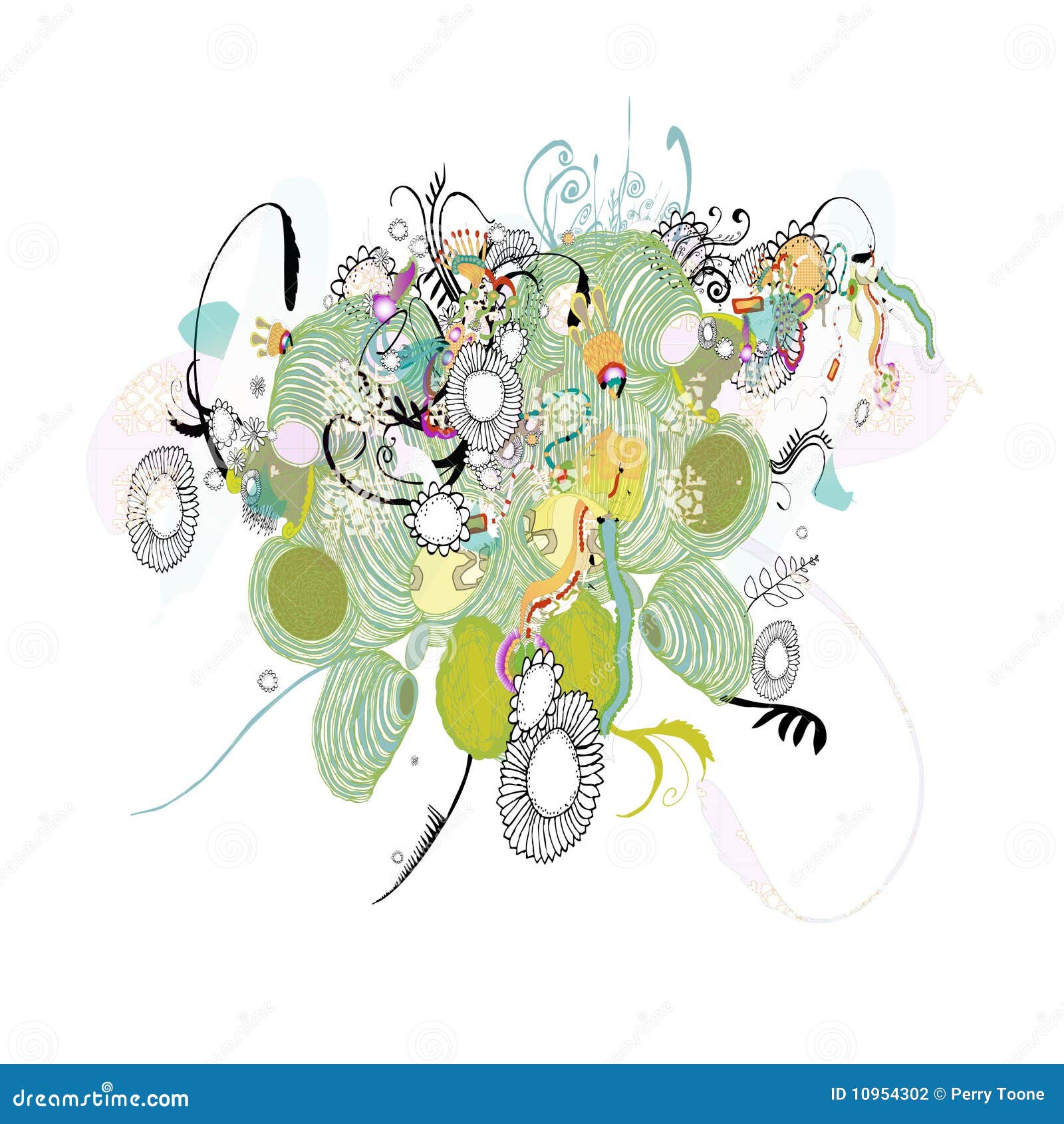 Abstract Floral Illustration Stock Vector - Illustration of abstract ...