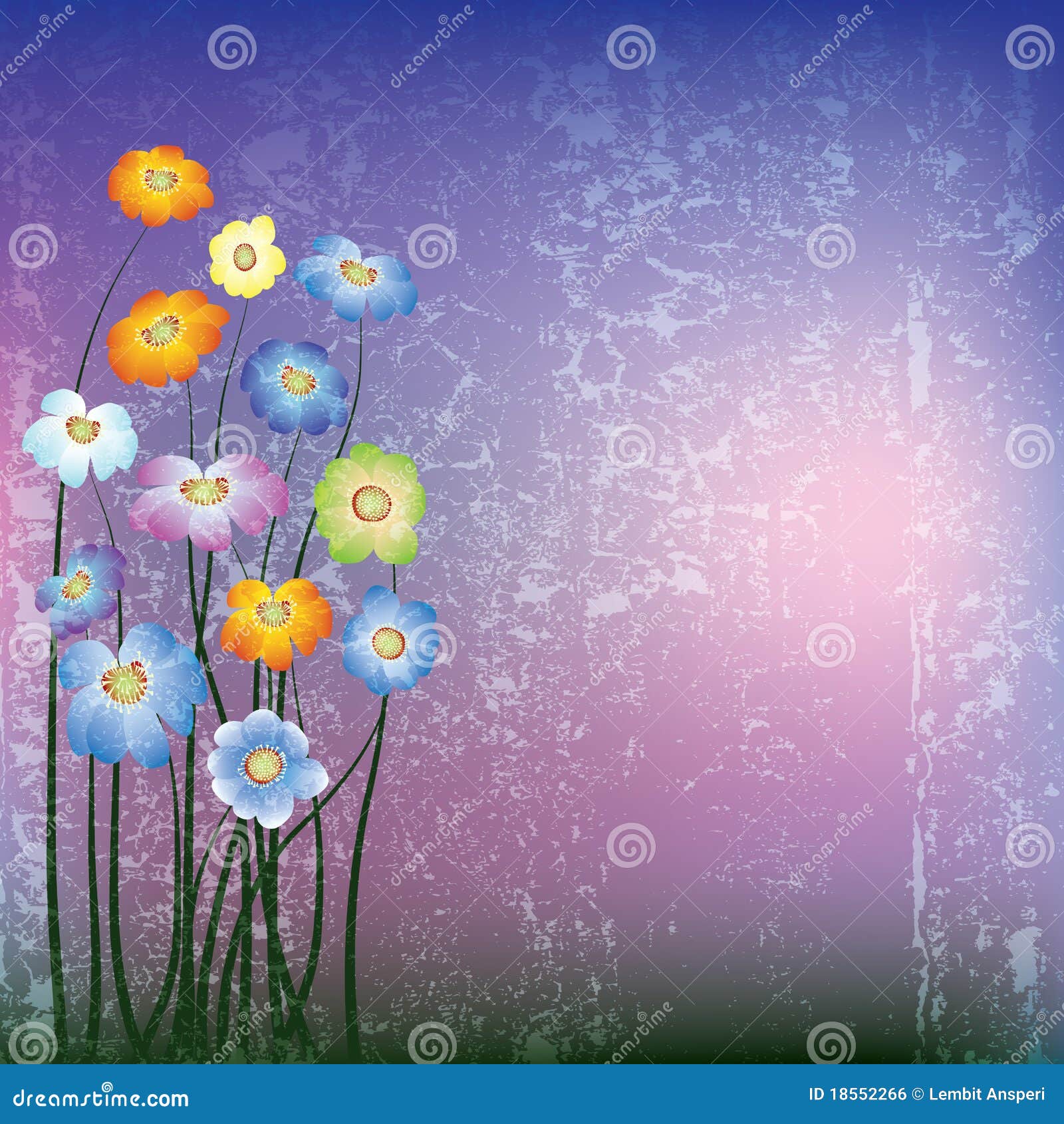 Abstract Floral Illustration Stock Vector - Illustration of painting ...