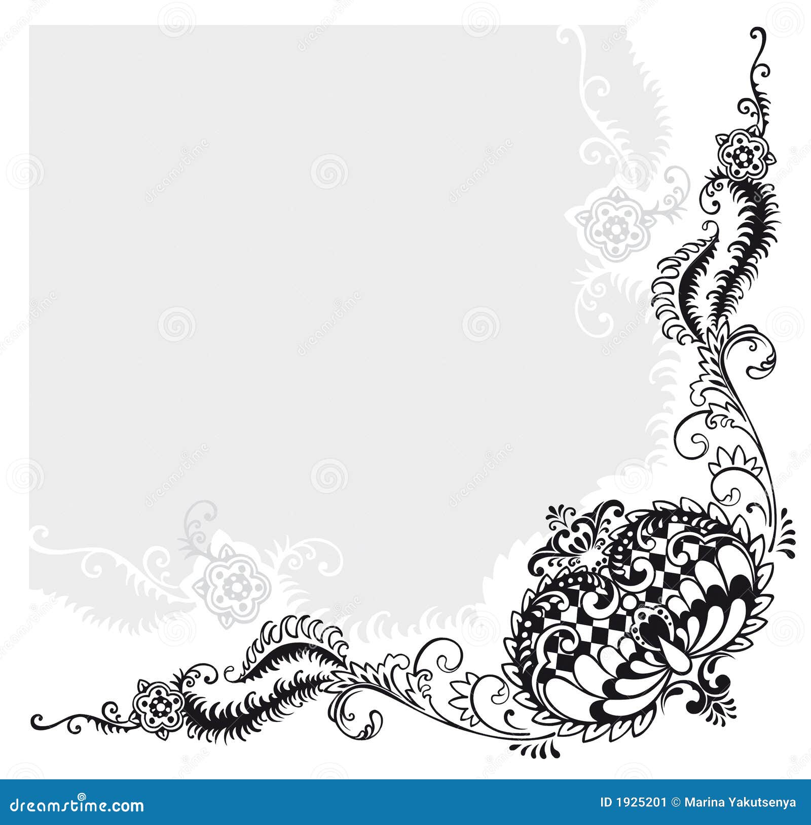 Abstract Floral Ornament, Vector Stock Vector - Illustration of graphic ...