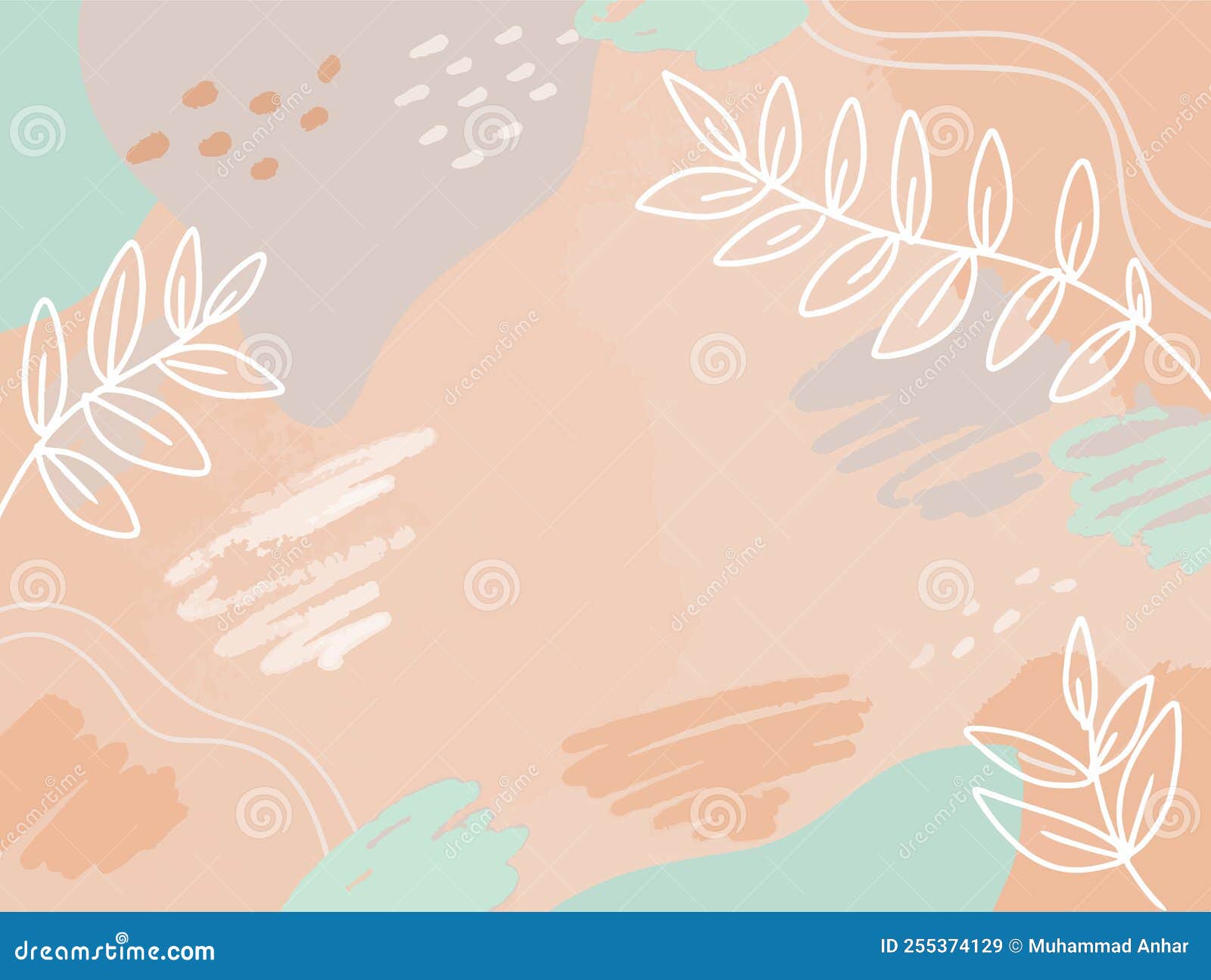 Abstract Floral Pastel Watercolor Background Stock Vector ...
