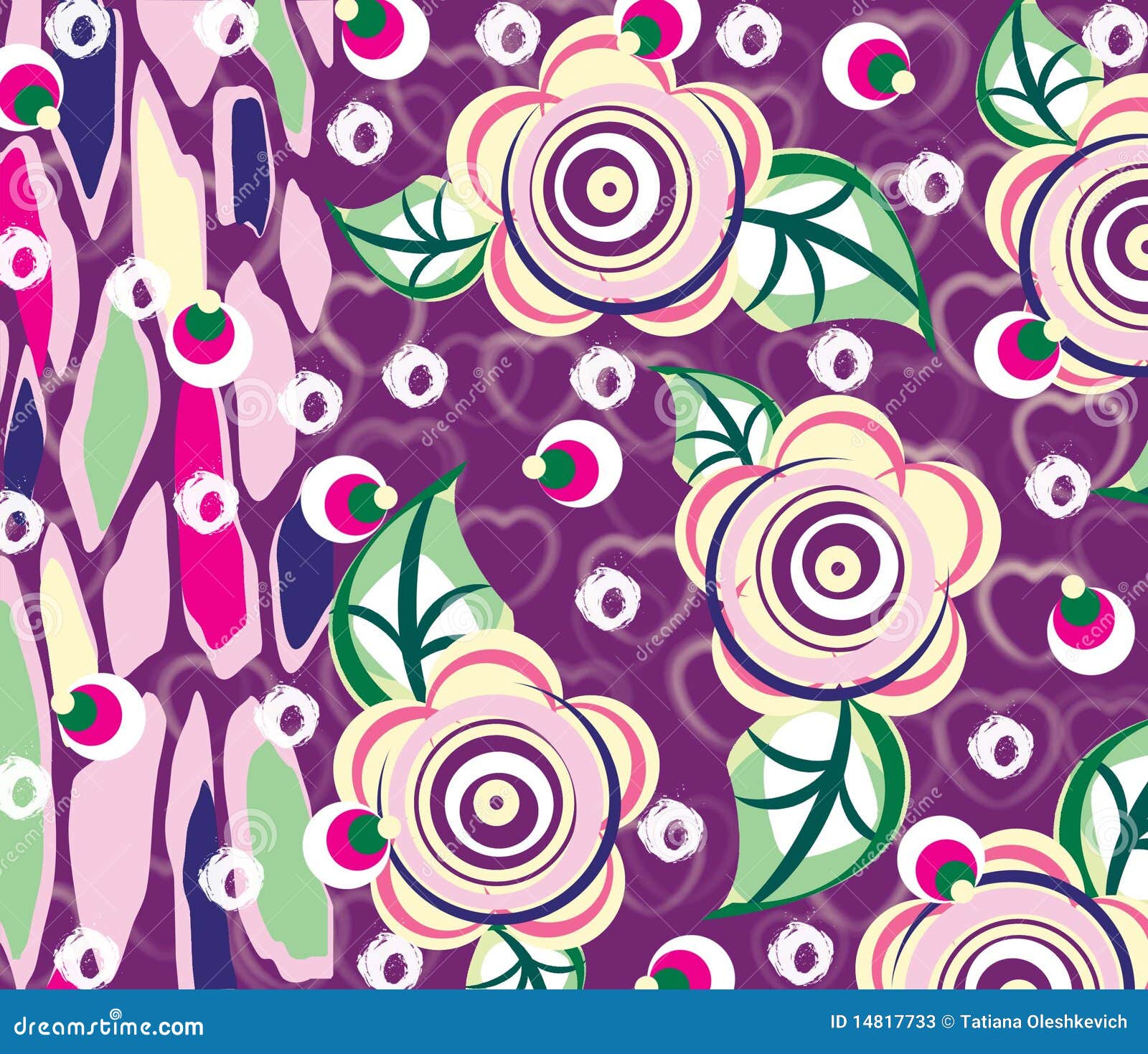 Abstract floral pattern stock illustration. Illustration of elegance ...
