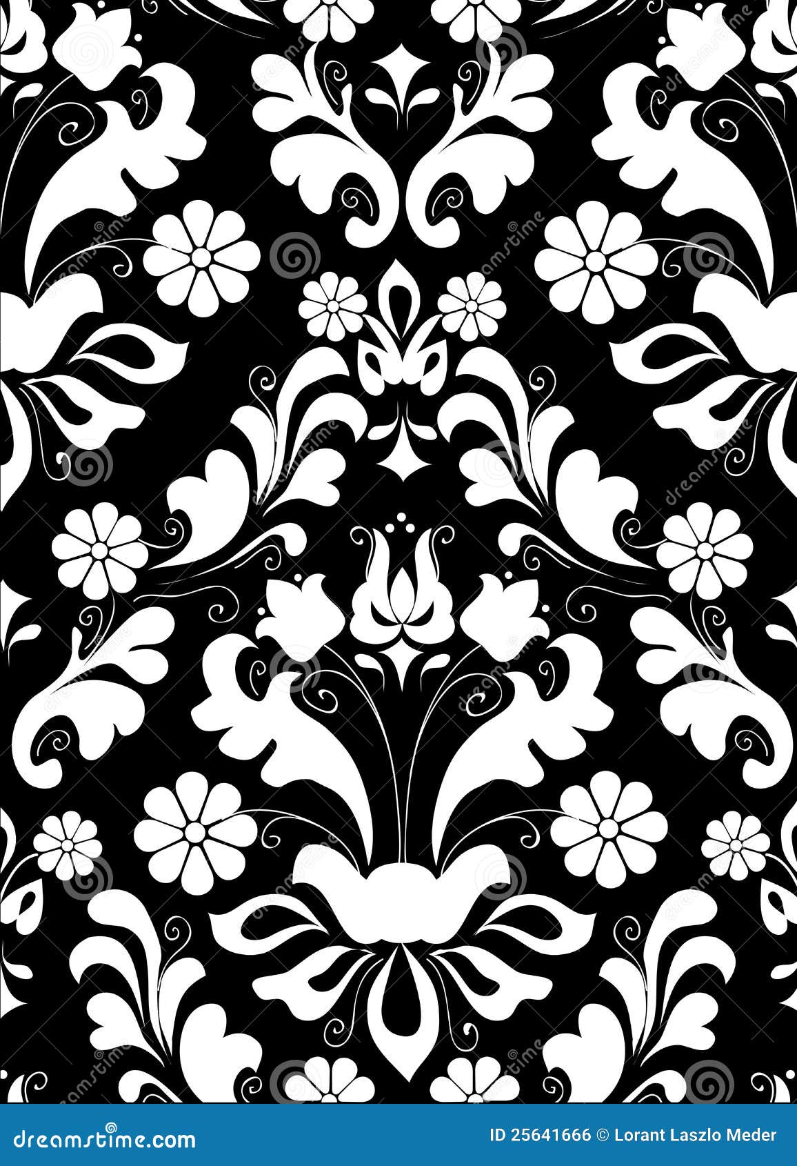 Abstract floral pattern stock illustration. Illustration of leaf - 25641666