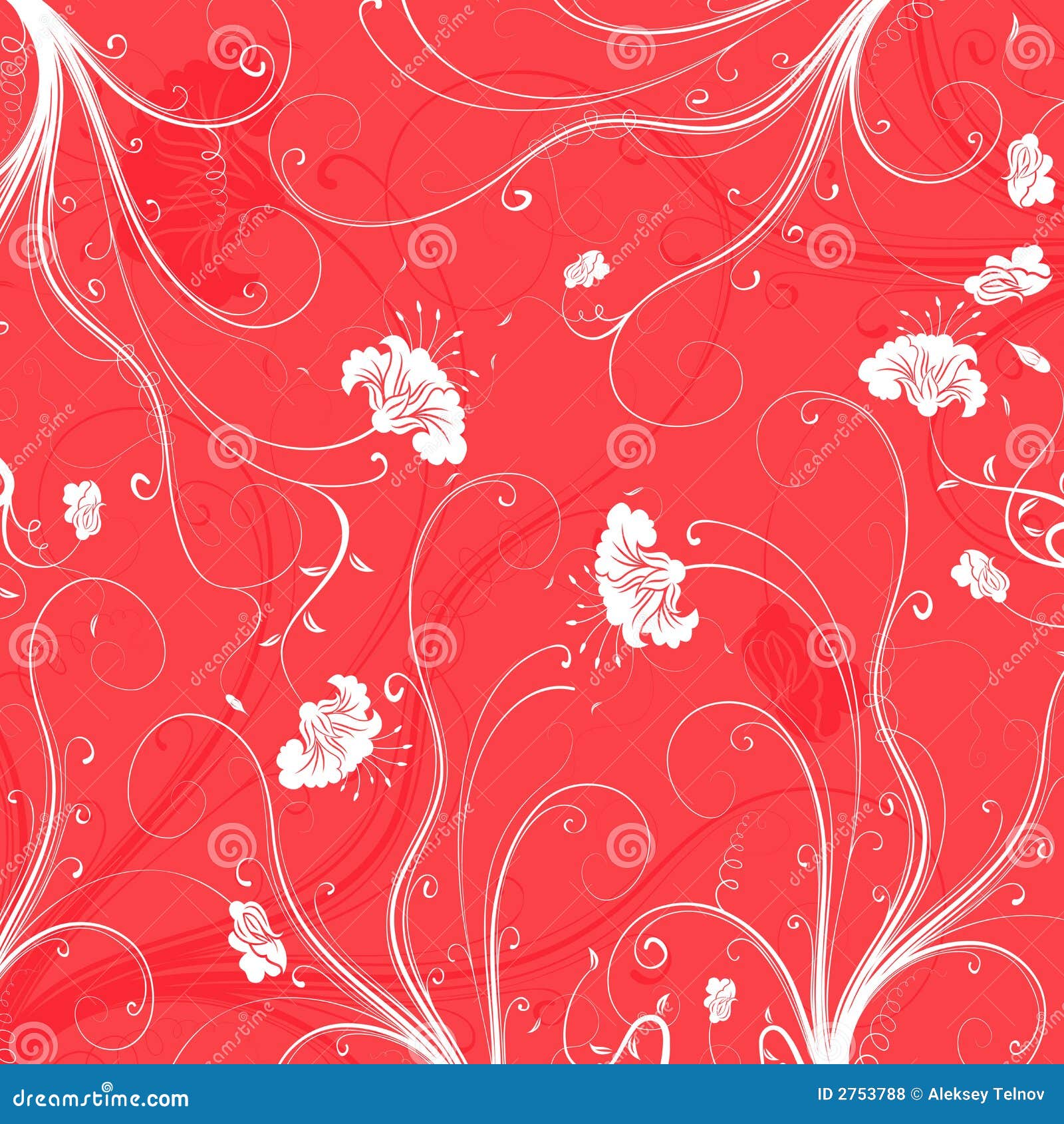 Abstract floral pattern stock vector. Illustration of background - 2753788