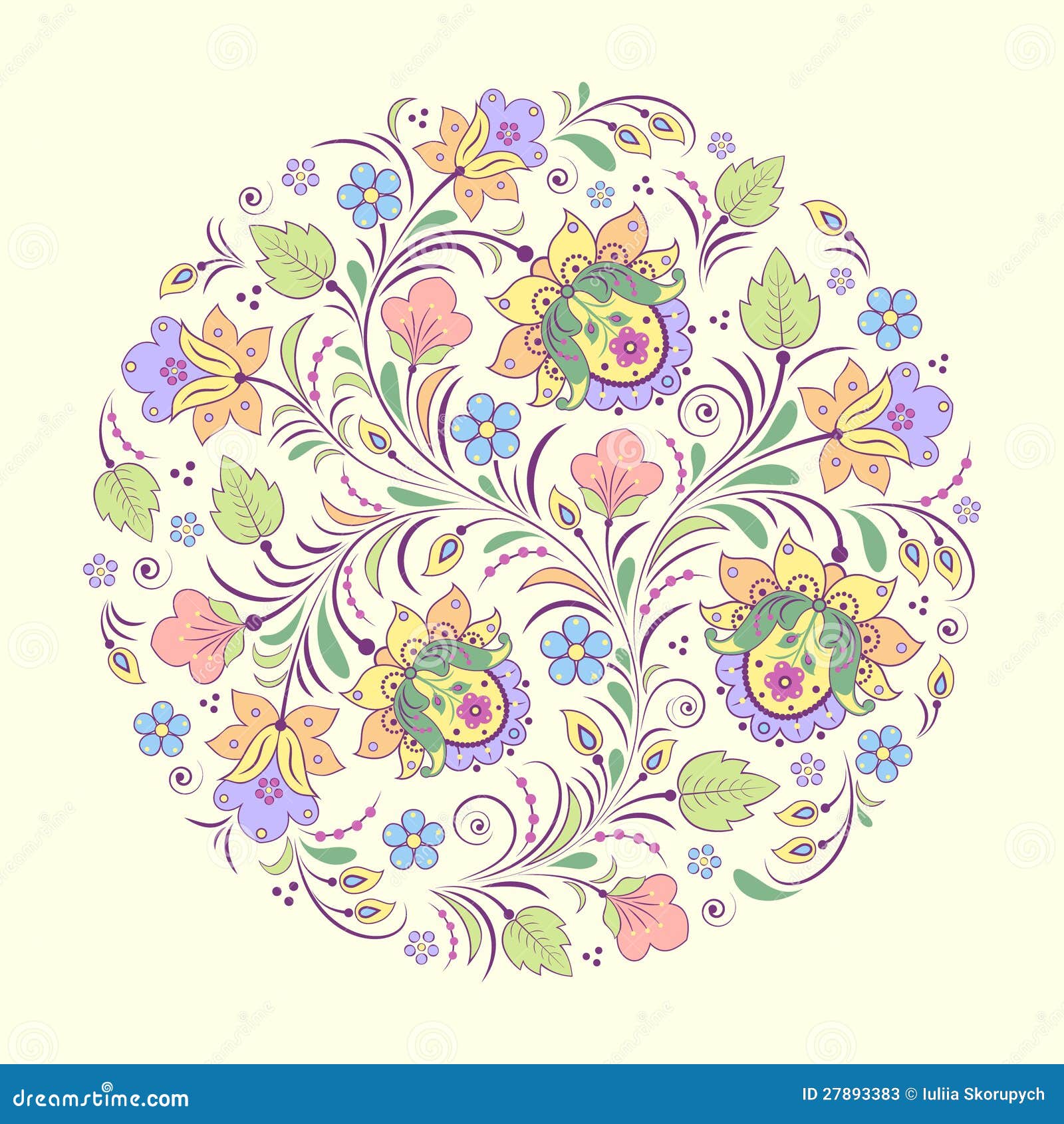 Abstract floral pattern stock vector. Illustration of designs - 27893383