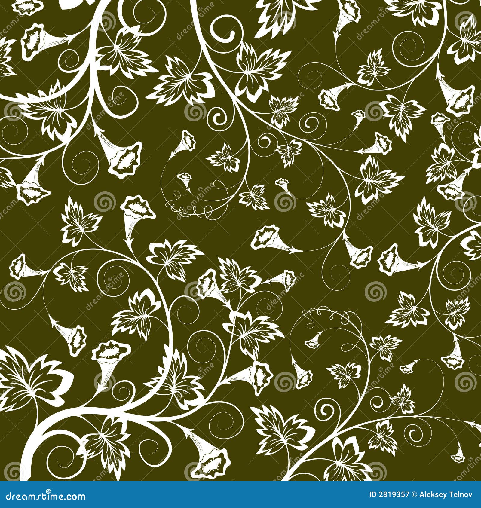 Abstract floral pattern stock vector. Illustration of spring - 2819357