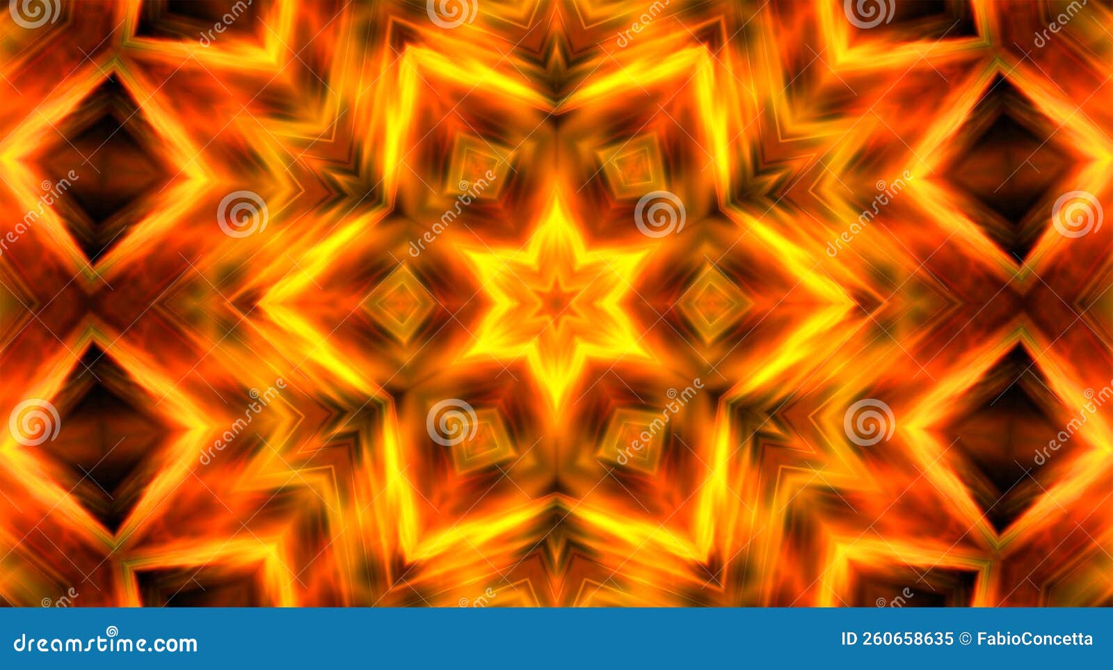 Abstract Floral Pattern Background with Fire and Flame Glow Effect ...