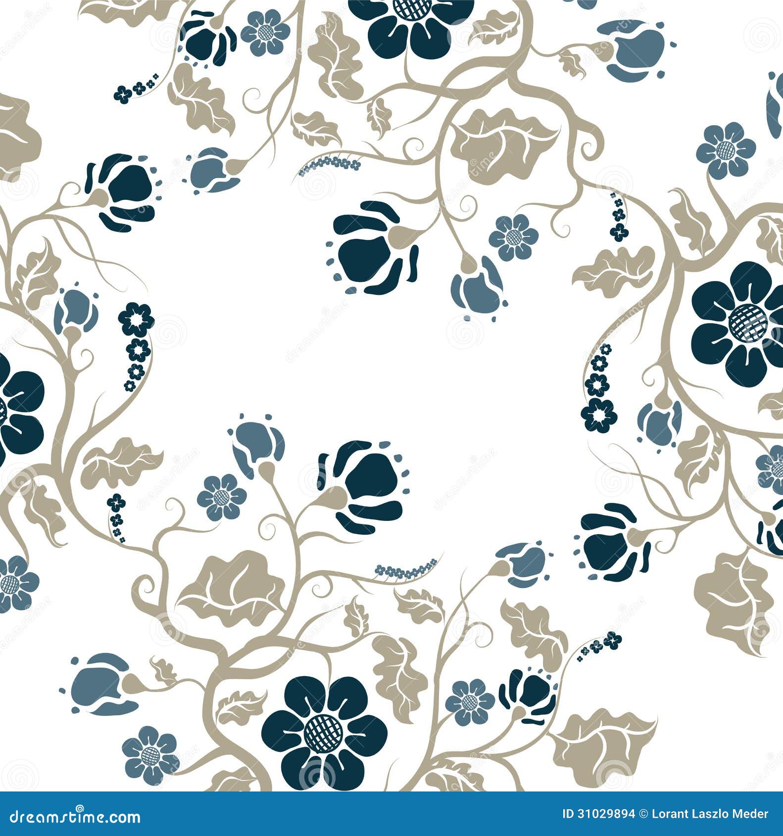 Abstract floral pattern stock illustration. Illustration of pattern ...