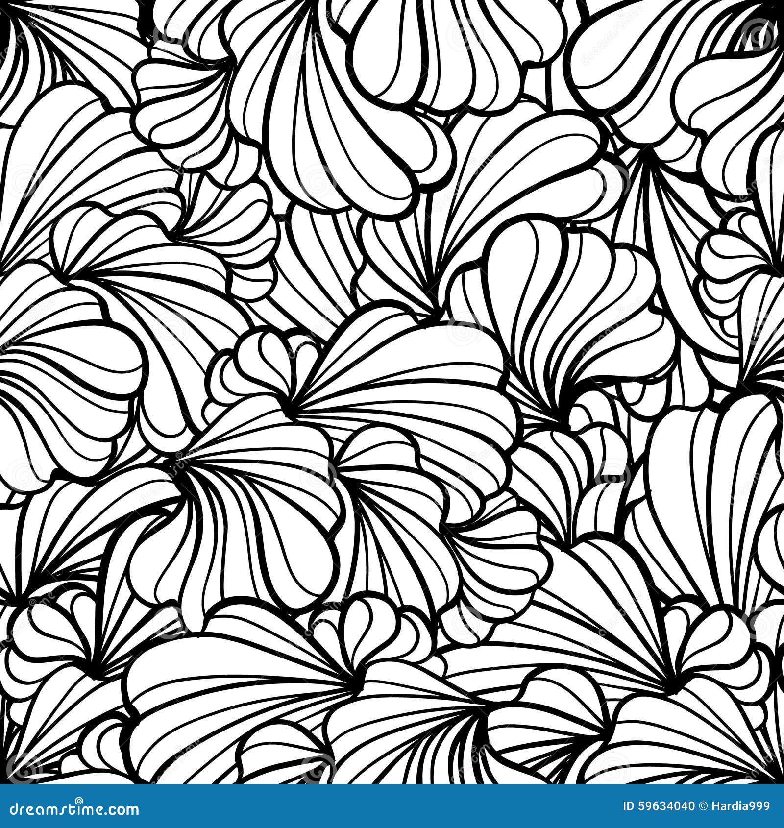 Abstract Floral Seamless Pattern Stock Vector - Illustration of blossom ...