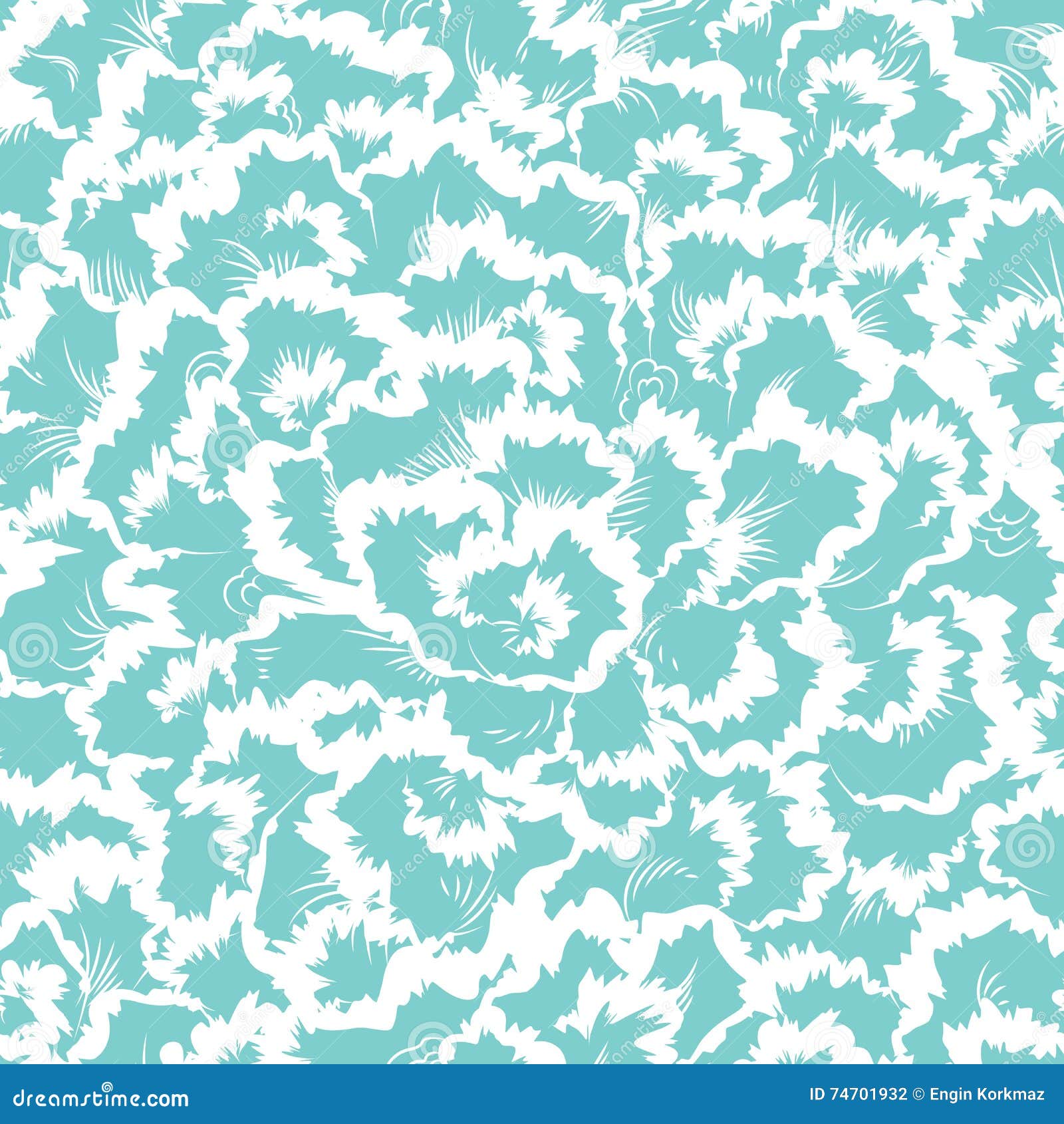 Abstract Floral Seamless Pattern Stock Vector - Illustration of artwork ...