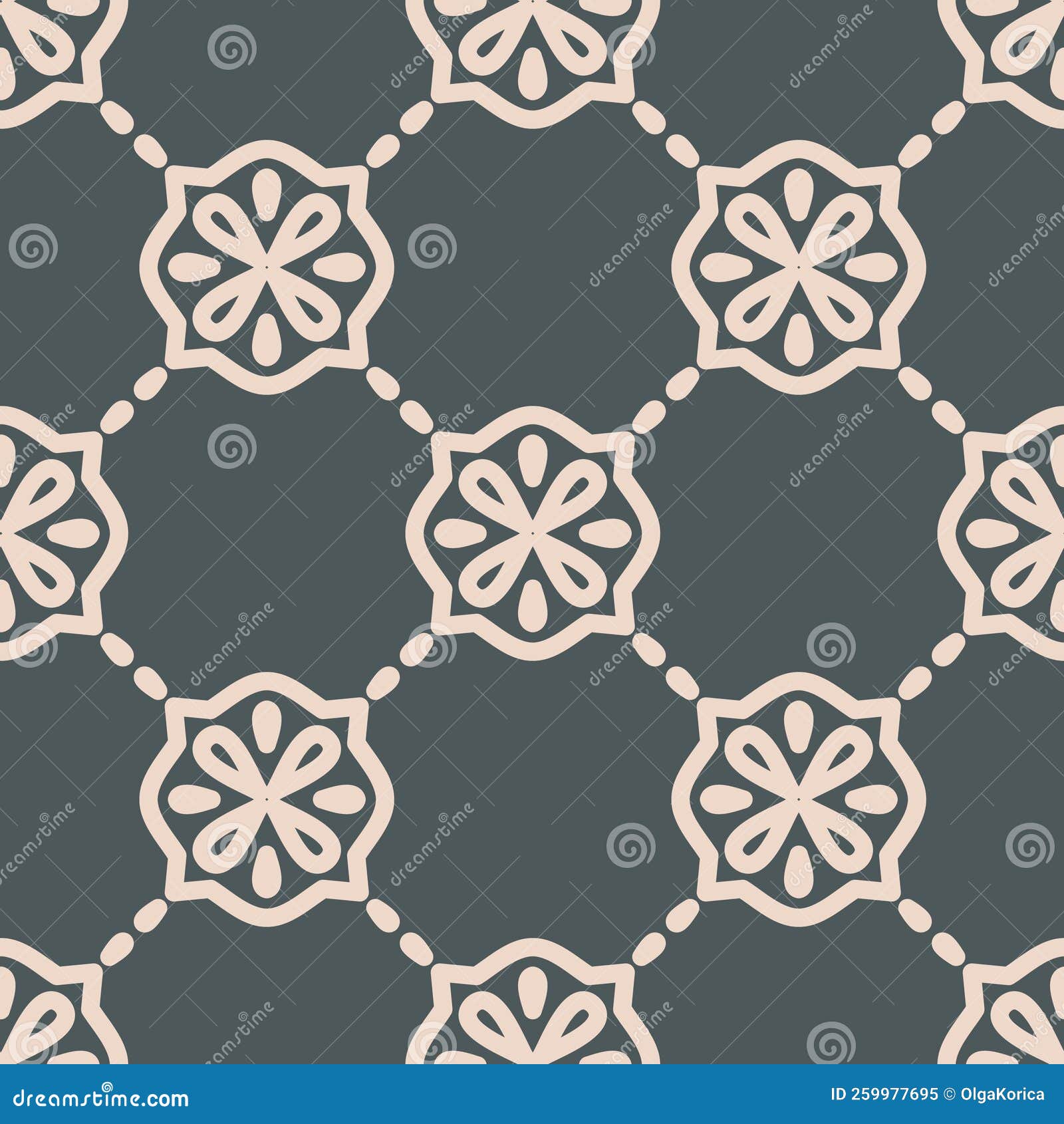 Abstract Floral Seamless Pattern for Textile and Decorative Design ...