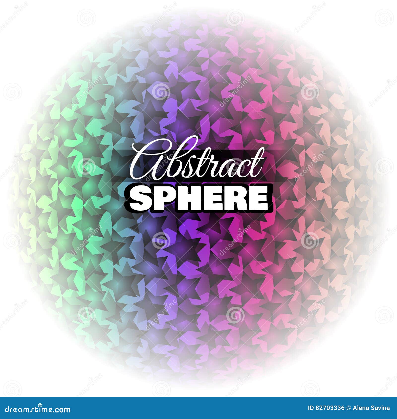 Abstract Floral Sphere stock vector. Illustration of modern - 82703336
