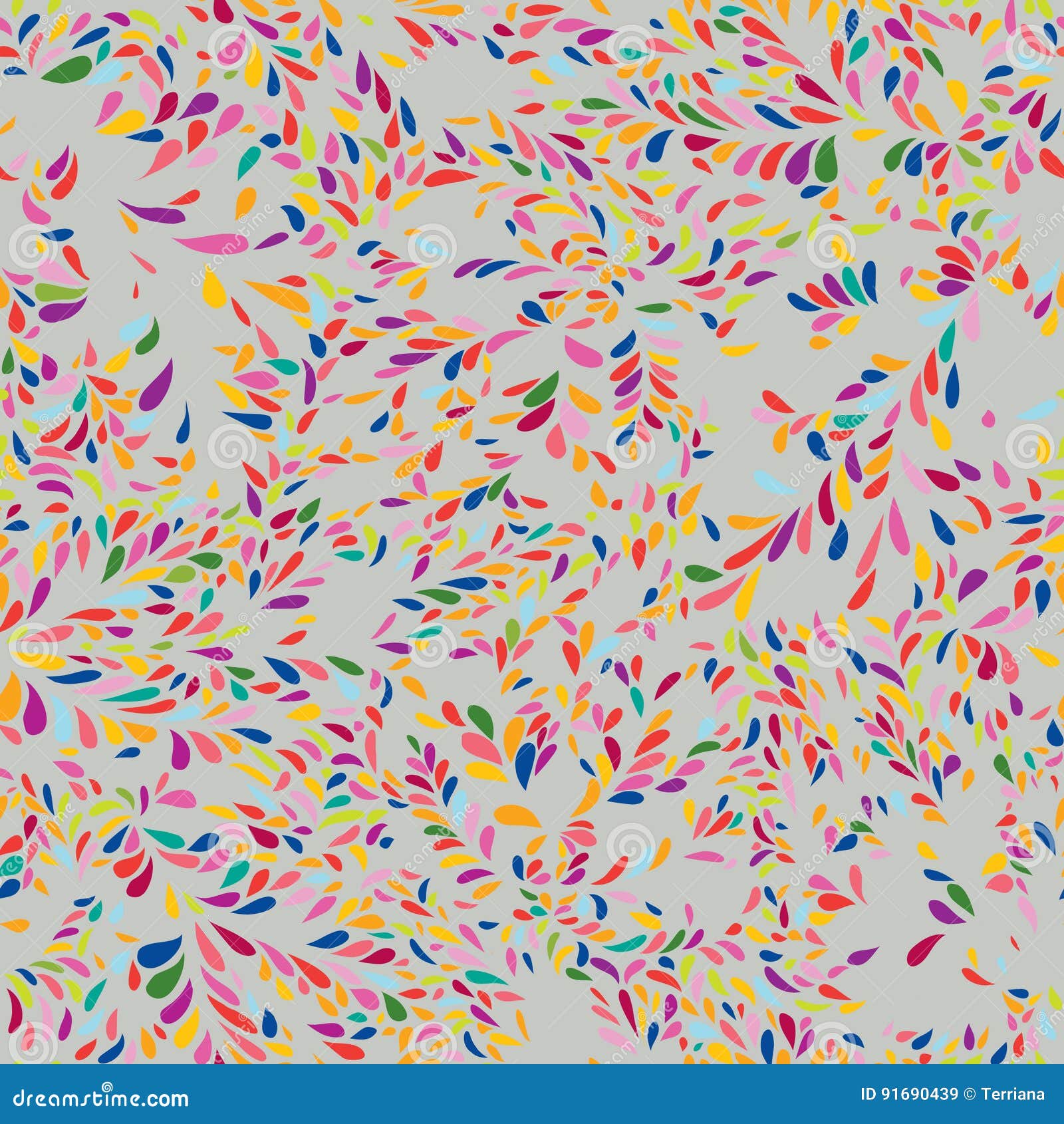 Abstract Floral Spot Pattern Multicolor Holiday Seamless Texture Stock ...