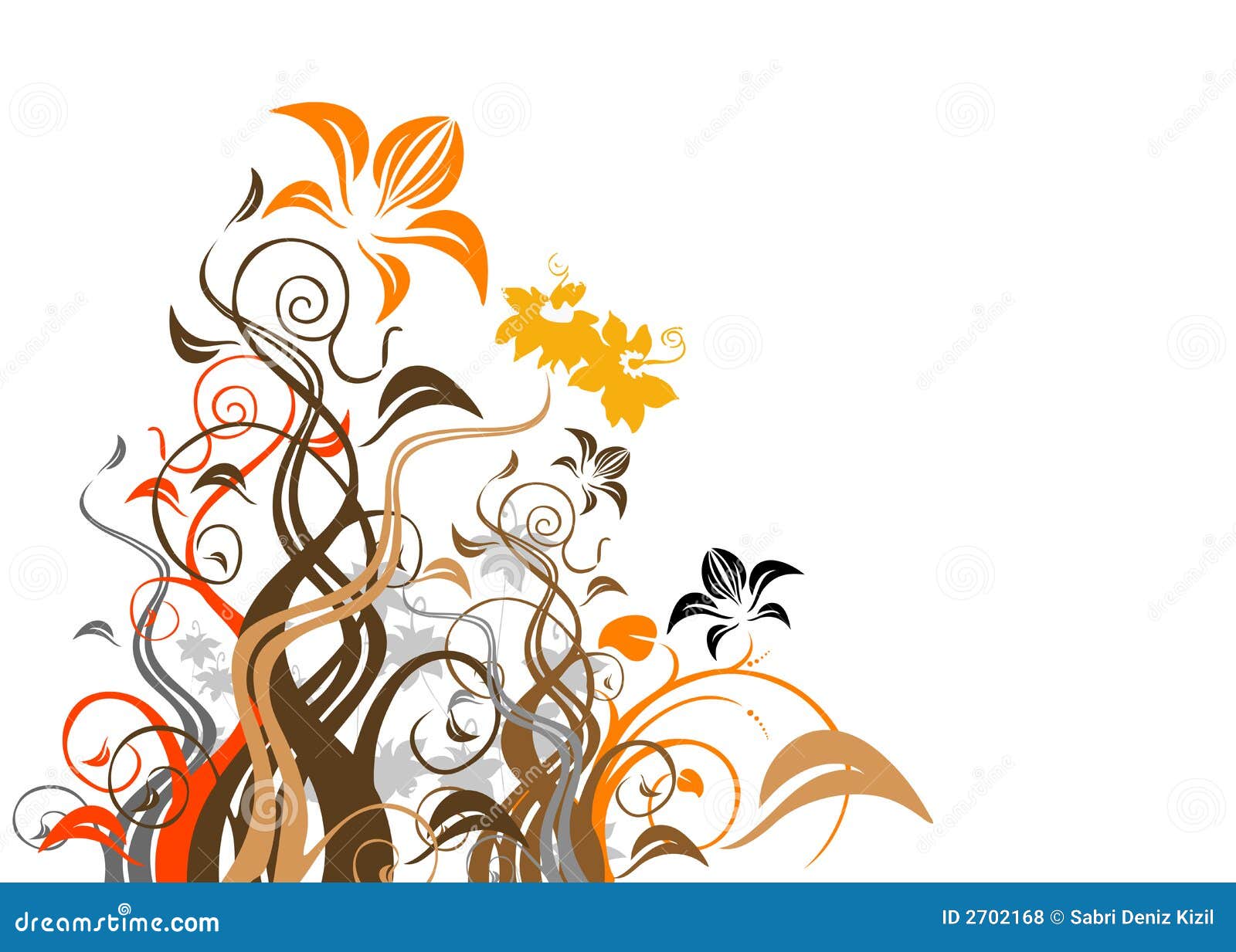 Abstract floral vector stock vector. Illustration of beauty - 2702168