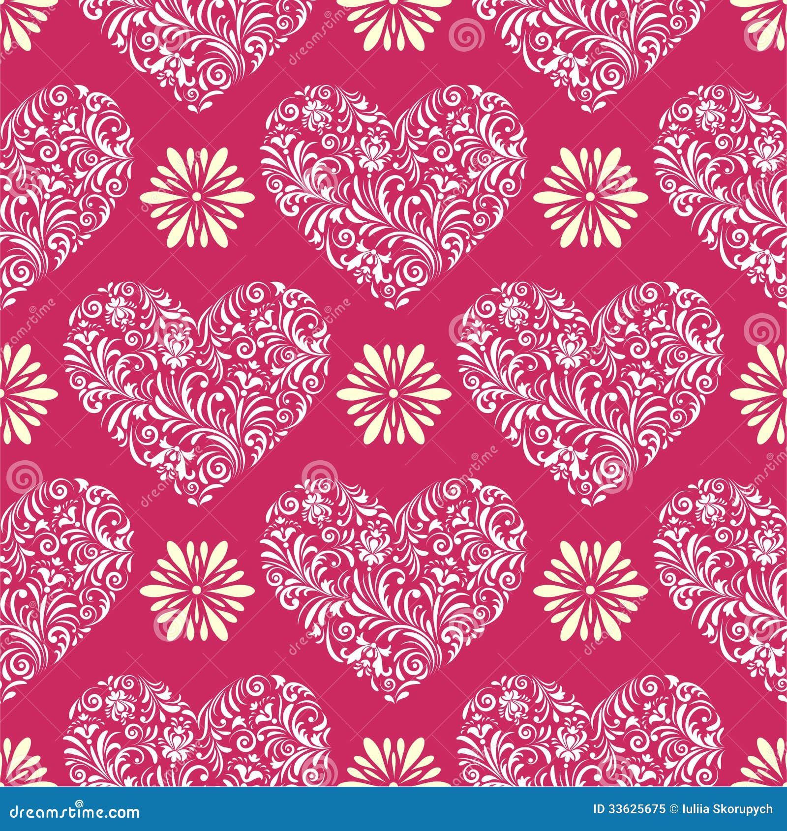 Abstract florall hearts stock vector. Illustration of backdrop - 33625675