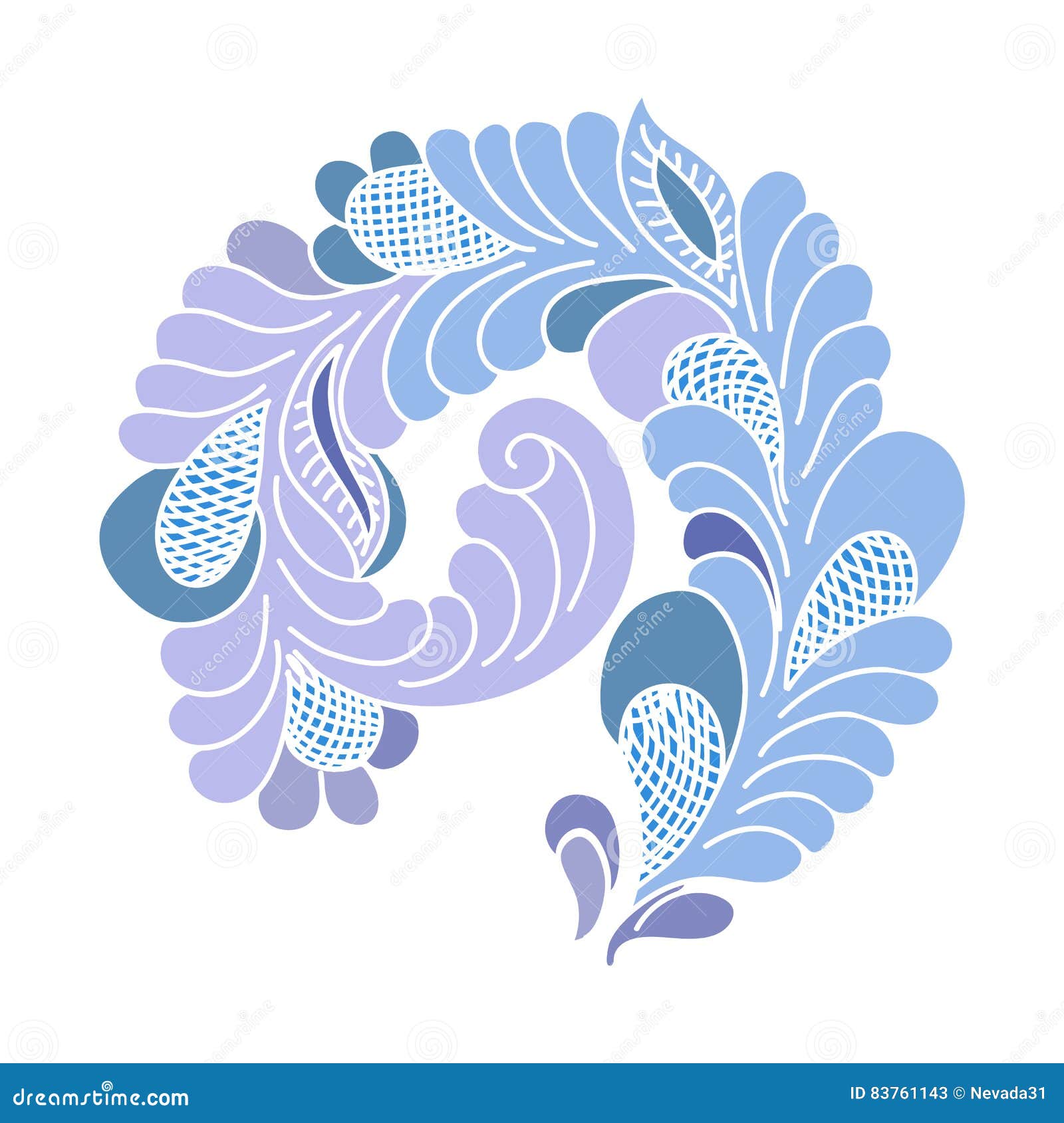 Abstract Flourish Design Element Stock Illustration - Illustration of ...