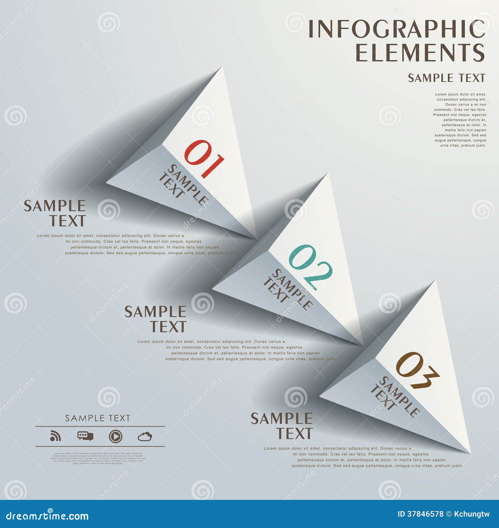 Abstract Flow Chart Infographics Stock Vector - Illustration of ...