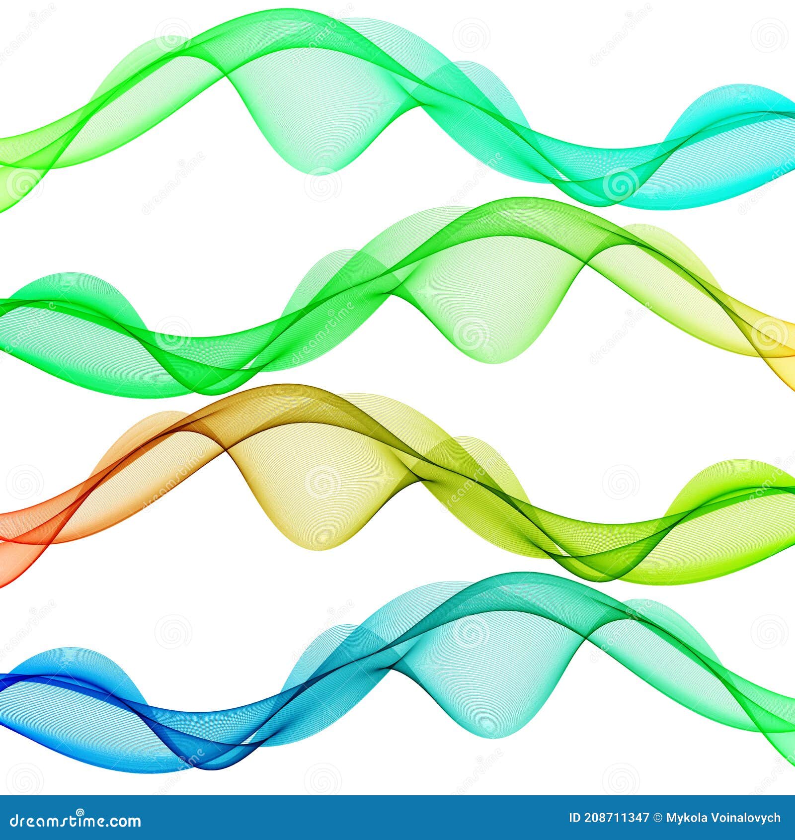 Abstract Flow of Colored Waves .Vector Background Wave Color ...