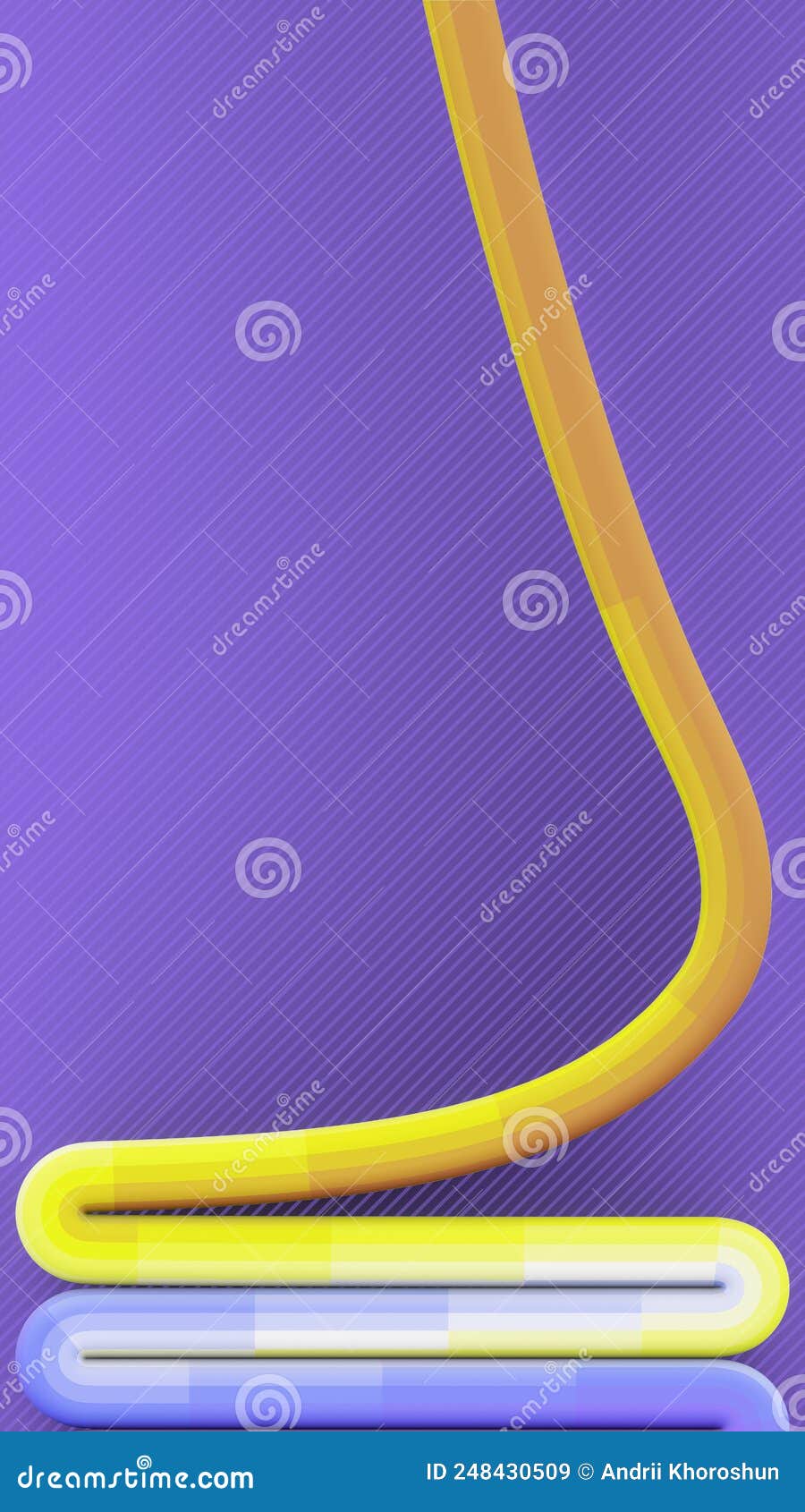 Abstract Flow of Multi-colored Lines with a Fashionable Stepped ...