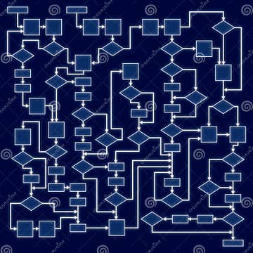 Abstract Flowchart Background Stock Illustration - Illustration of ...