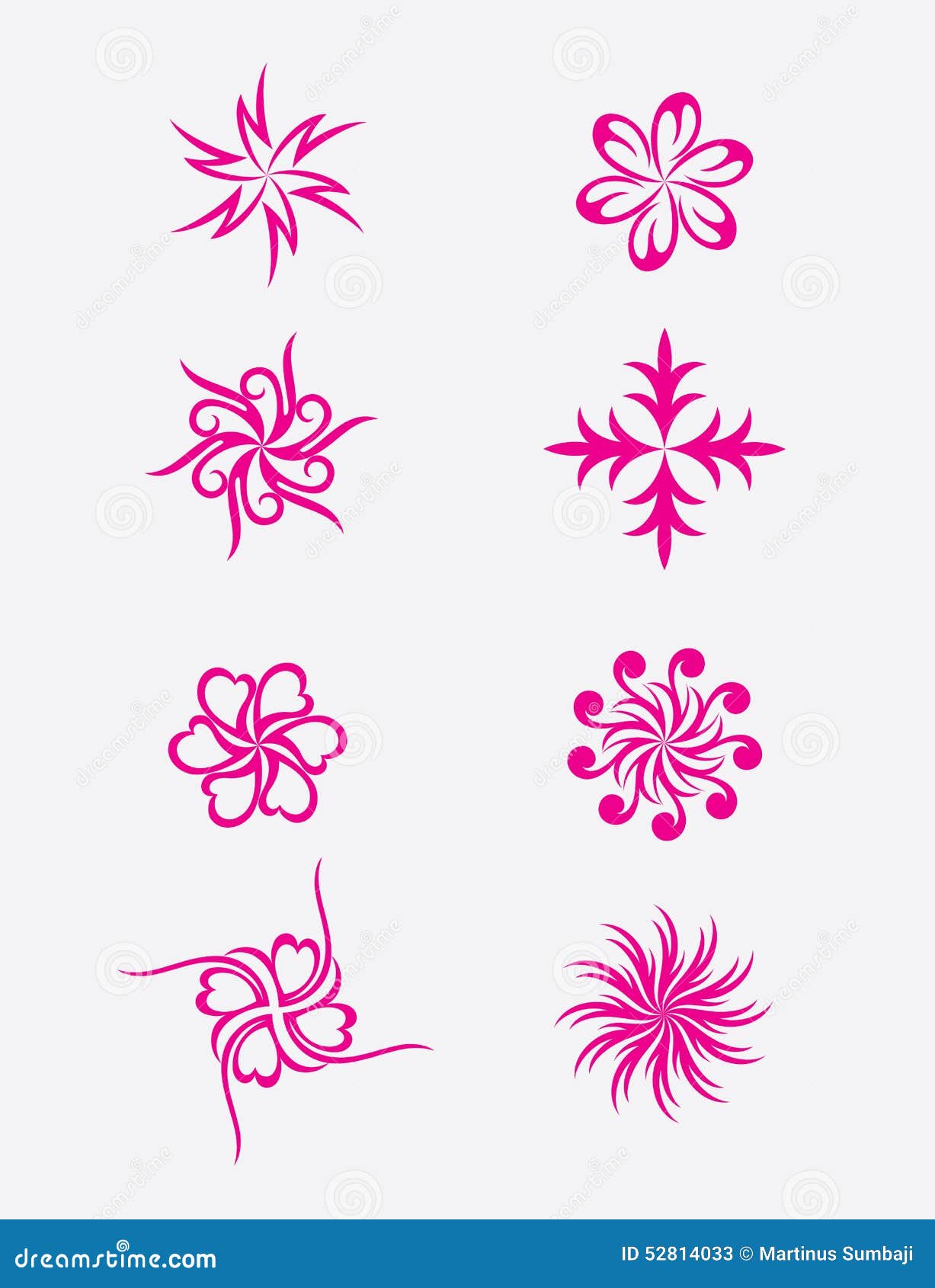 Abstract Flower stock vector. Illustration of isolated - 52814033