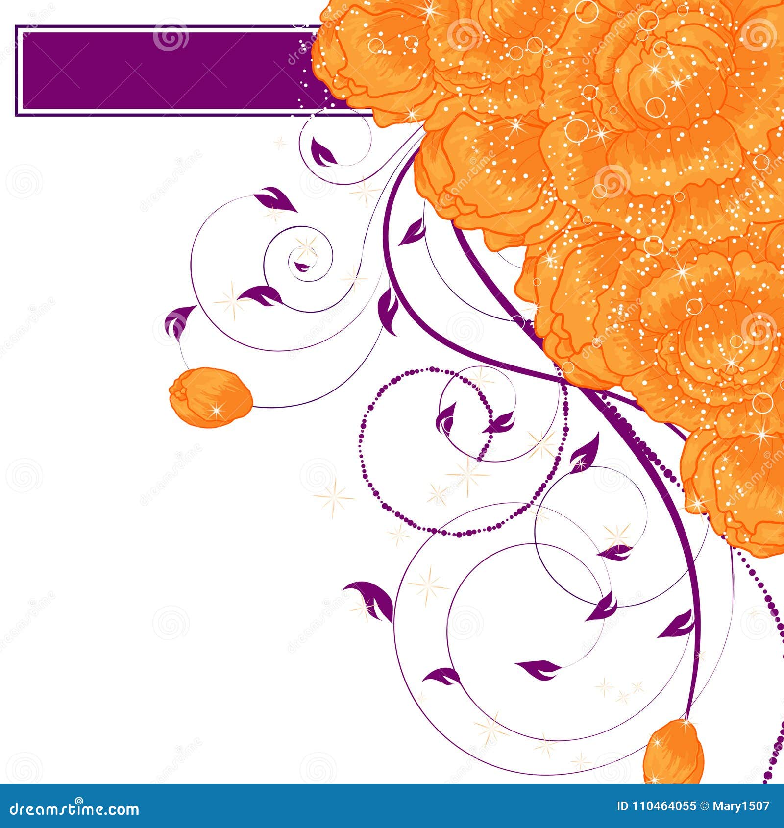 Abstract Flower Background. Floral Invitation Stock Vector ...