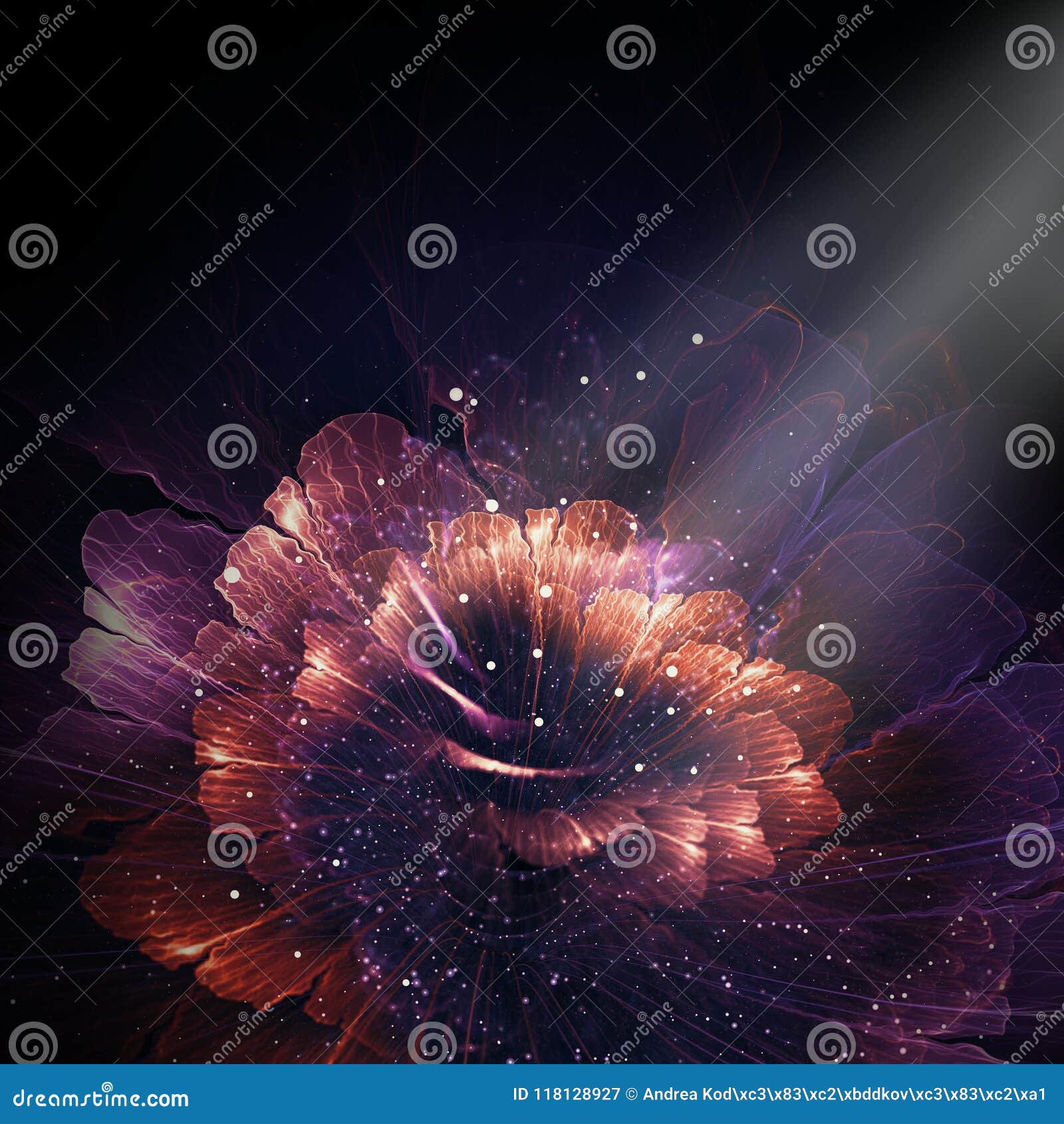 Abstract Flower, Computer Generated Graphic Stock Illustration ...