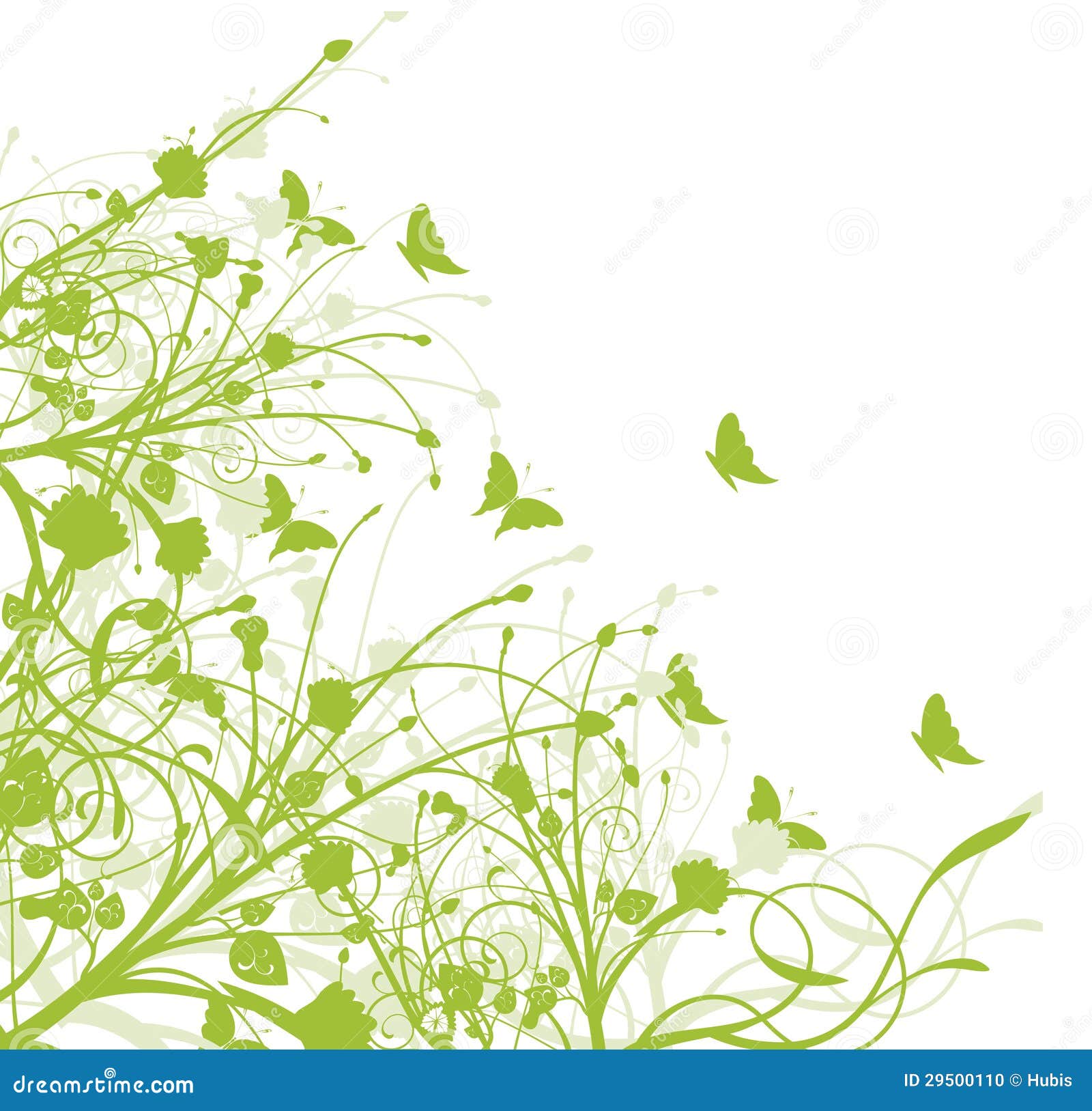 Abstract flower design stock vector. Illustration of painting - 29500110