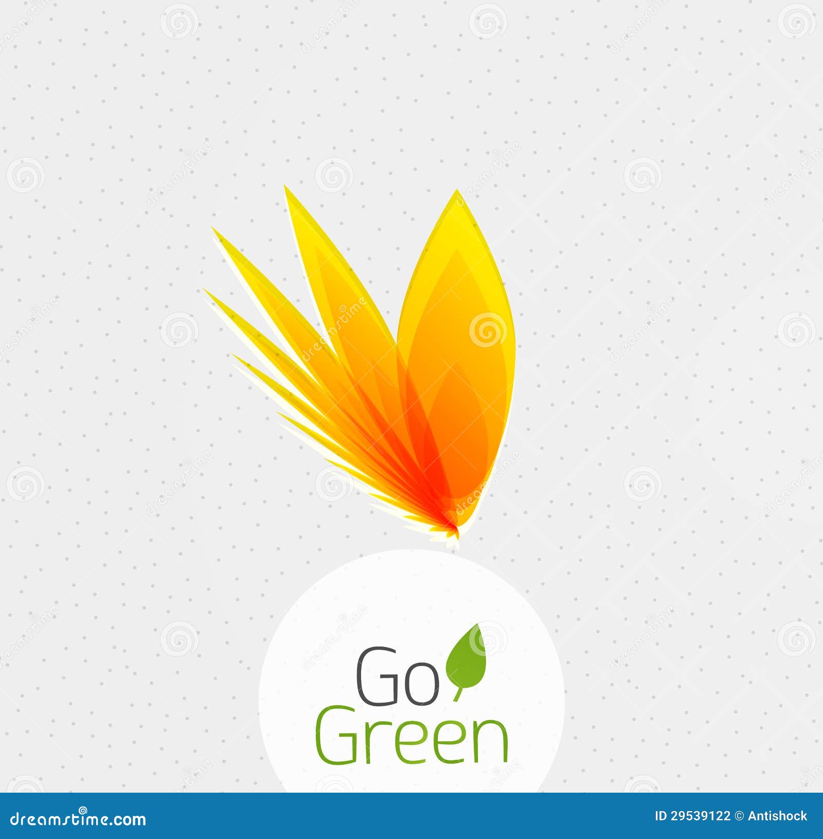 Abstract Flower Design. Go Green Concept Stock Vector - Illustration of ...