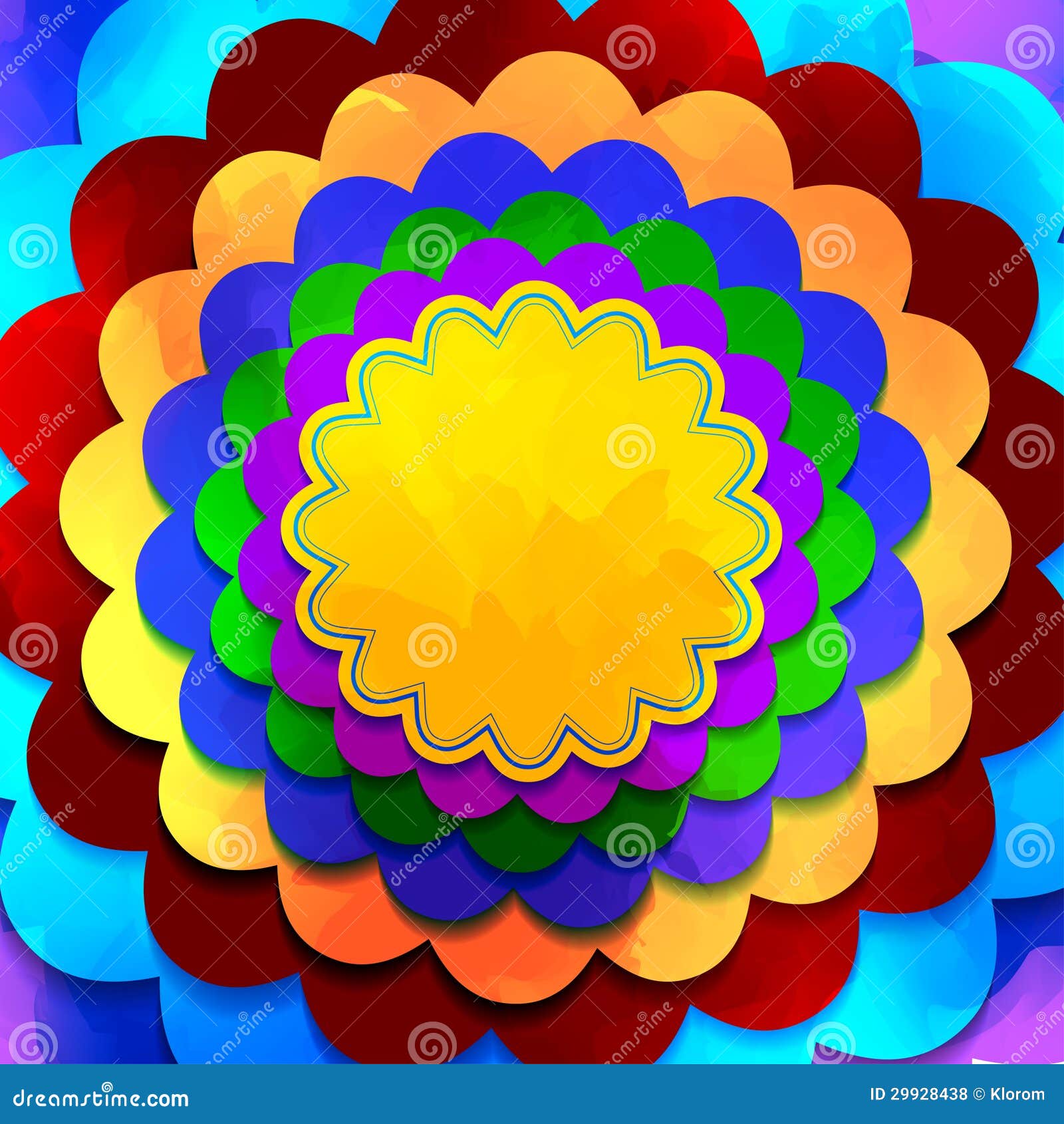 Abstract flower design. stock vector. Illustration of nature - 29928438