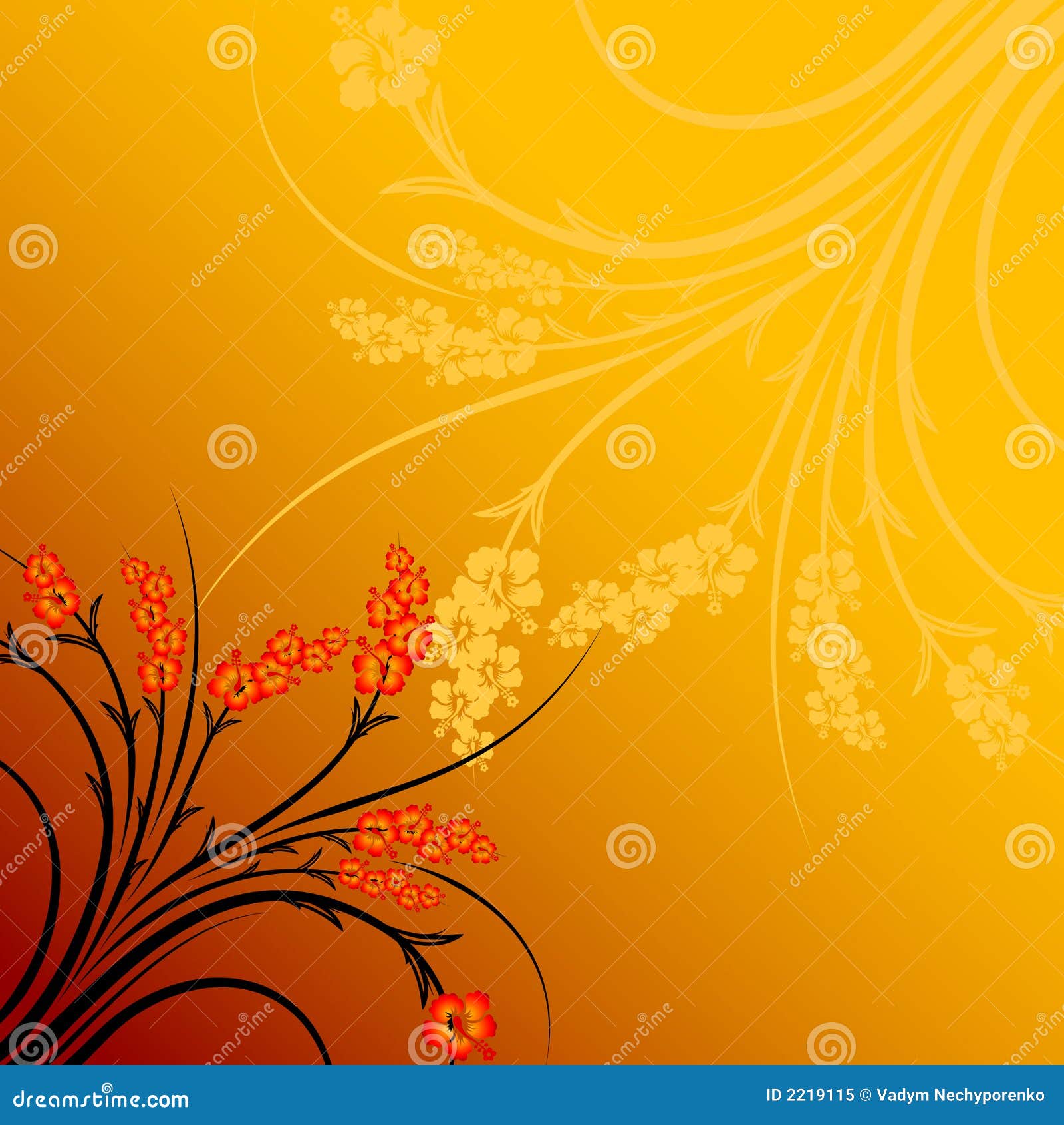 Abstract flower gradient stock vector. Illustration of decorative - 2219115