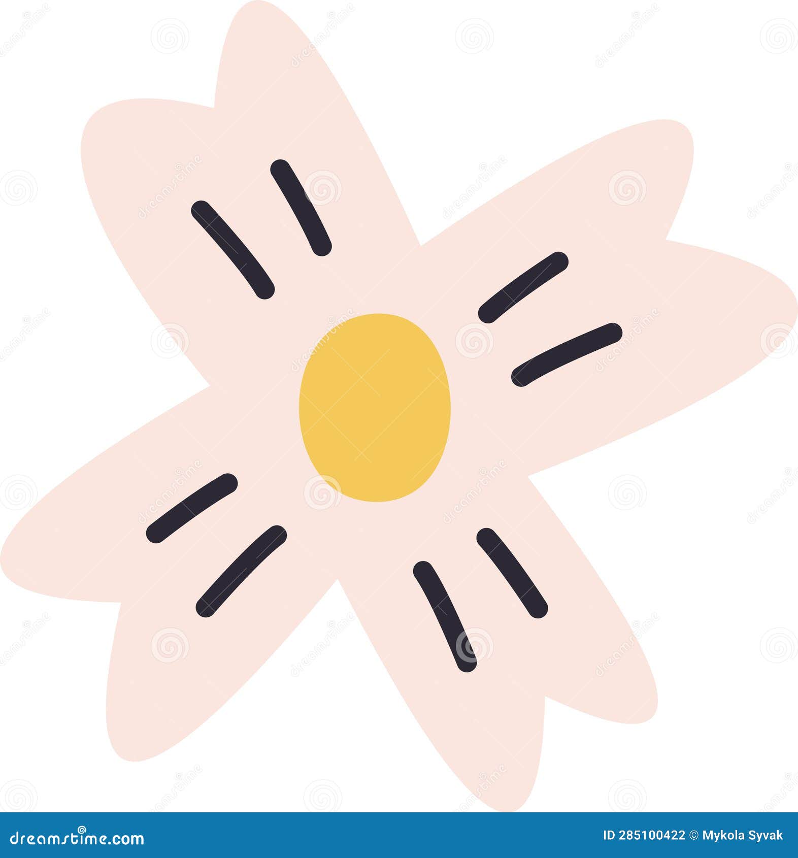 Abstract Flower Head stock vector. Illustration of blossom - 285100422