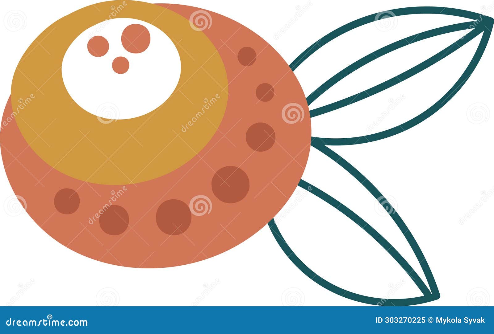 Abstract Flower Head stock vector. Illustration of flower - 303270225