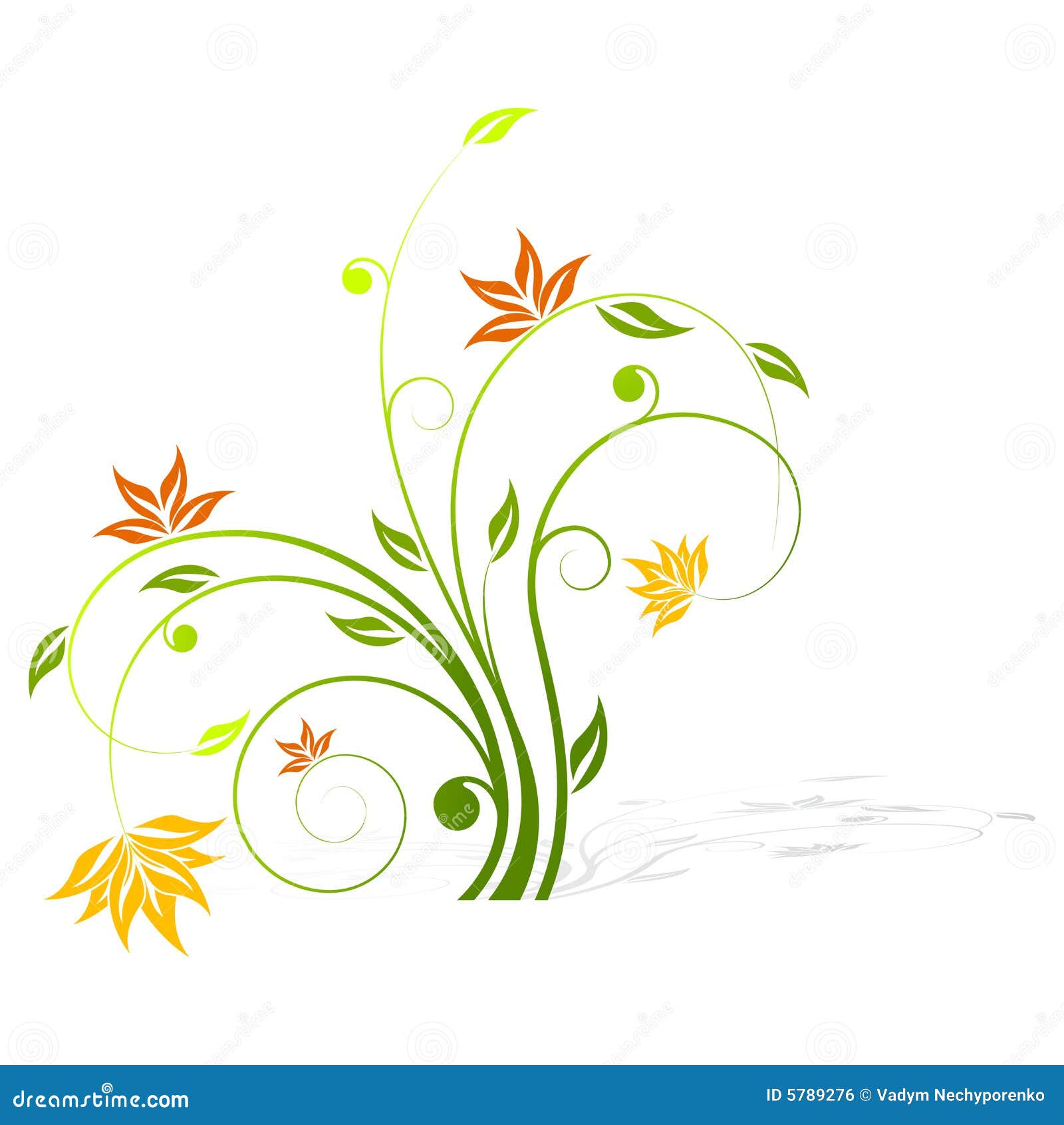 Abstract flower icon stock vector. Illustration of painted - 5789276