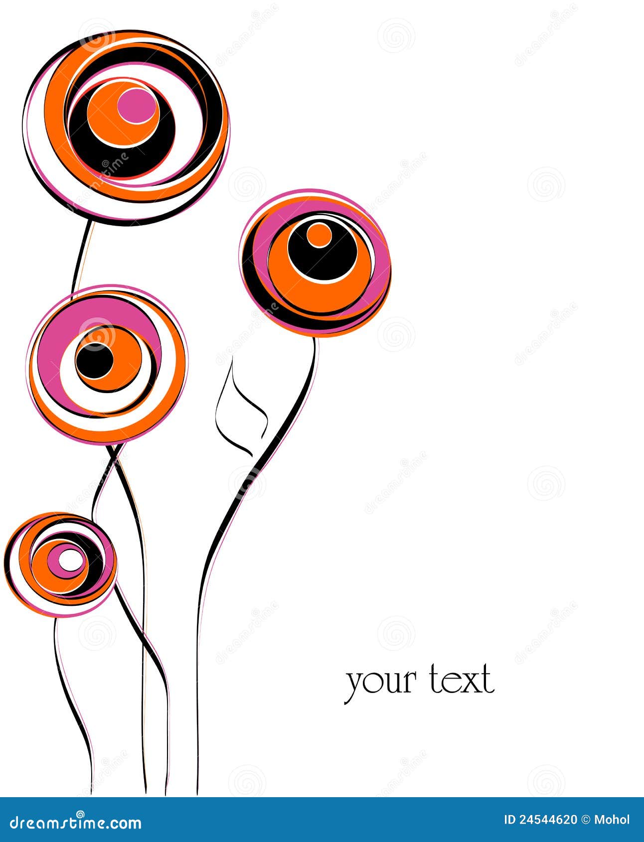 Abstract Flower Illustration Stock Vector - Illustration of garden ...