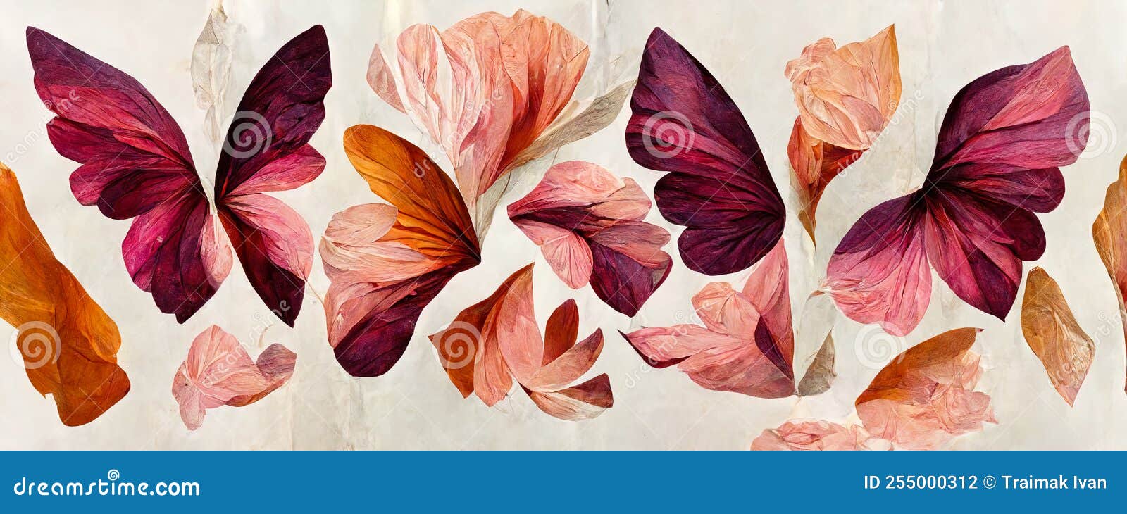 Abstract Flower Illustration, Creative Flower Background, Botanical Art ...