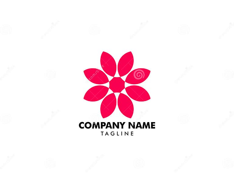 Abstract Flower Logo Icon Design Stock Vector - Illustration of ...