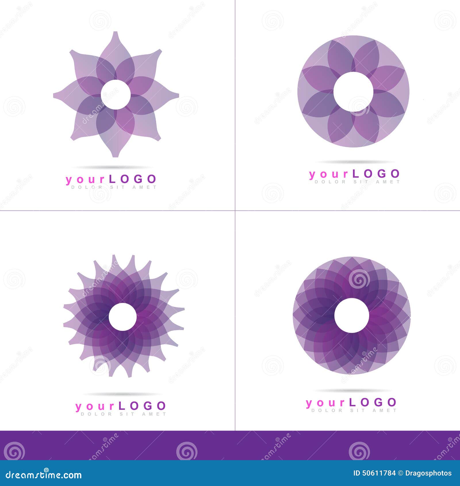 Abstract flower logo stock vector. Illustration of company - 50611784