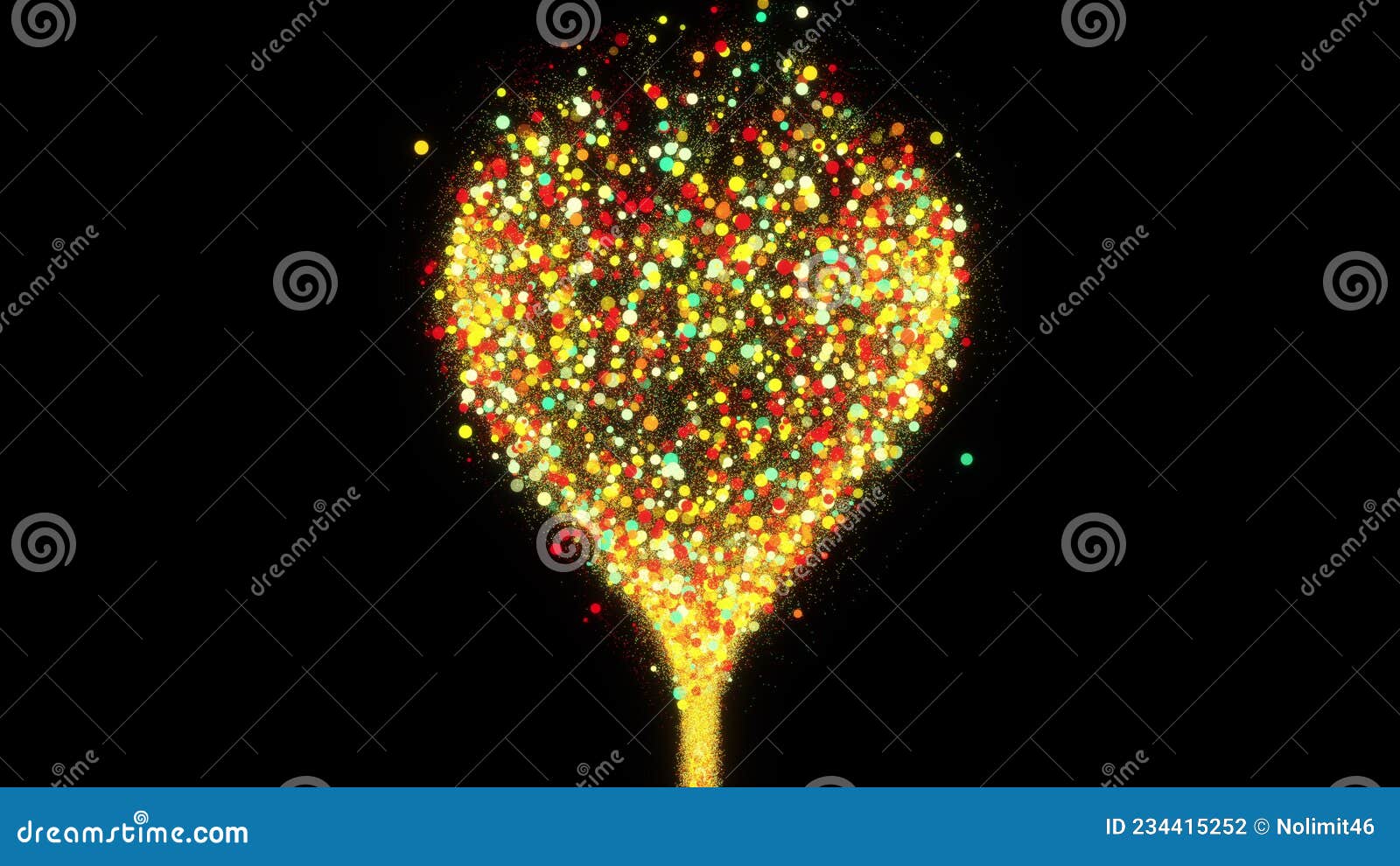 Abstract Flower from Particles Stock Illustration - Illustration of ...