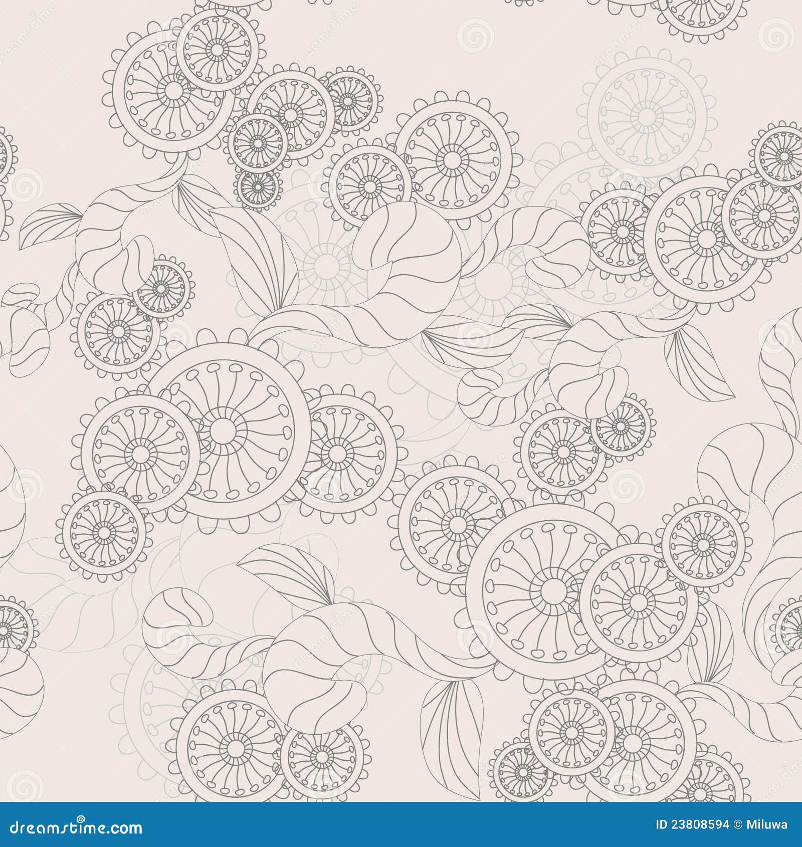 Abstract flower pattern stock vector. Illustration of elegant - 23808594