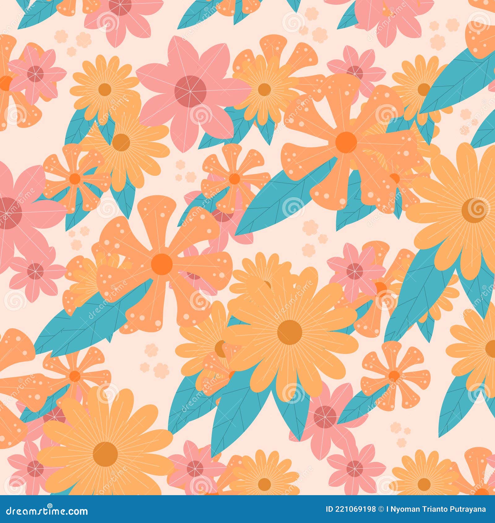 Abstract Flower Pattern Background. Vector Illustration Stock Vector ...