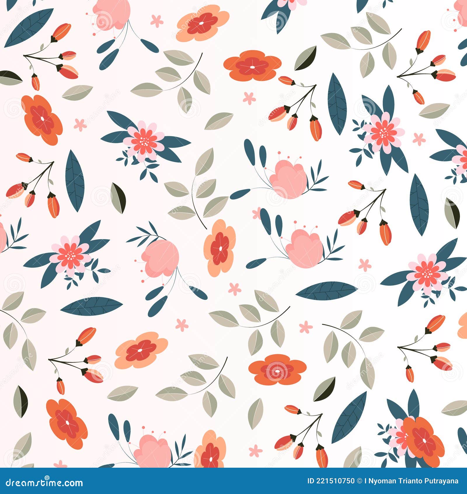 Abstract Flower Pattern Background. Vector Illustration Stock Vector ...