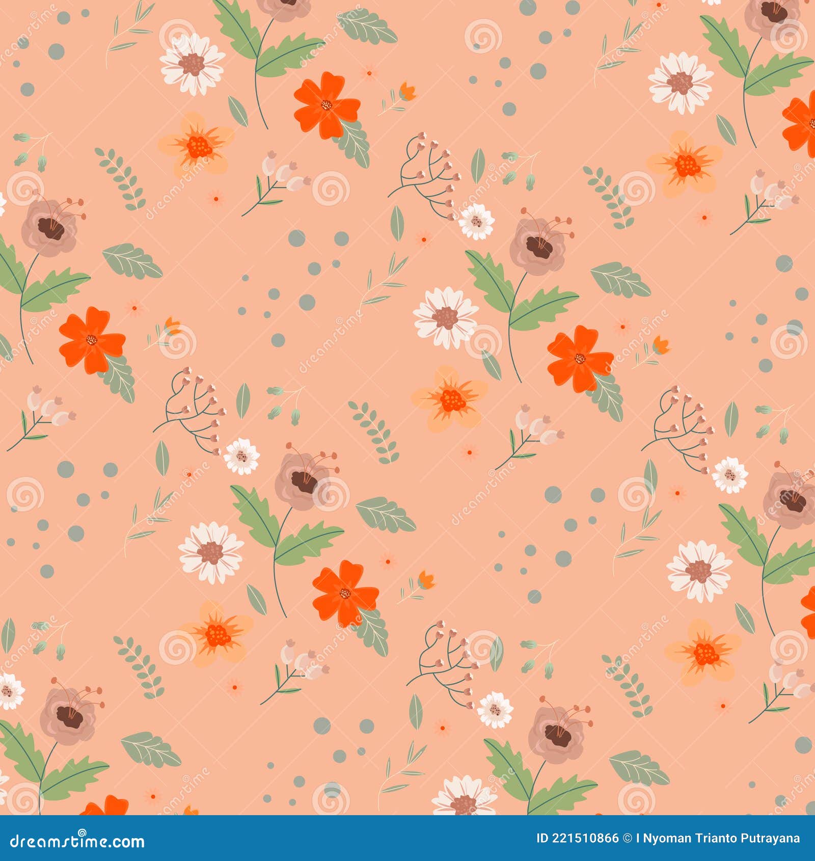 Abstract Flower Pattern Background. Vector Illustration Stock Vector ...