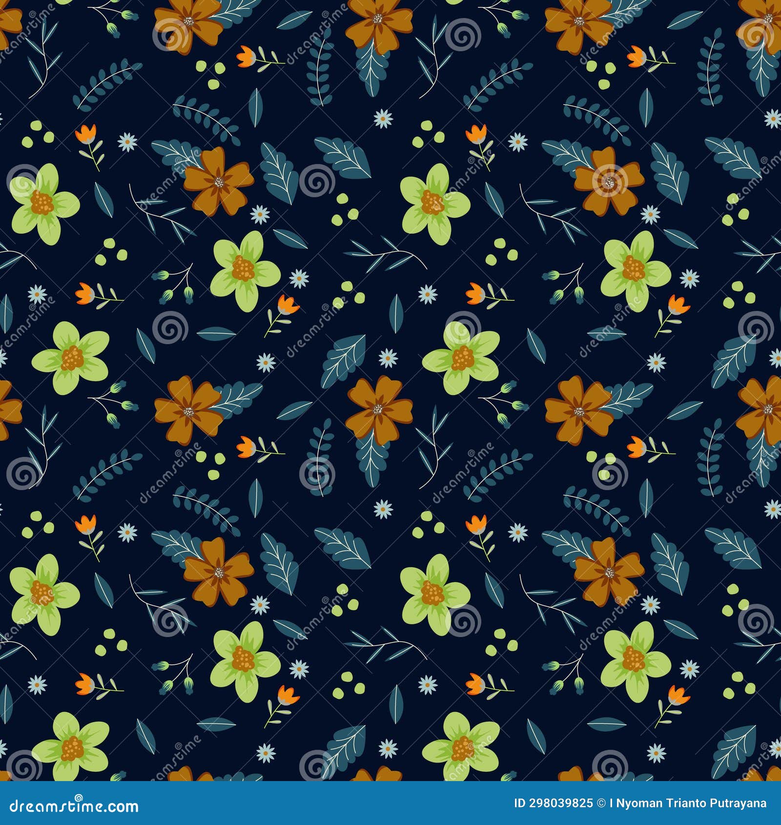 Abstract Flower Pattern Background. Stock Vector - Illustration of ...