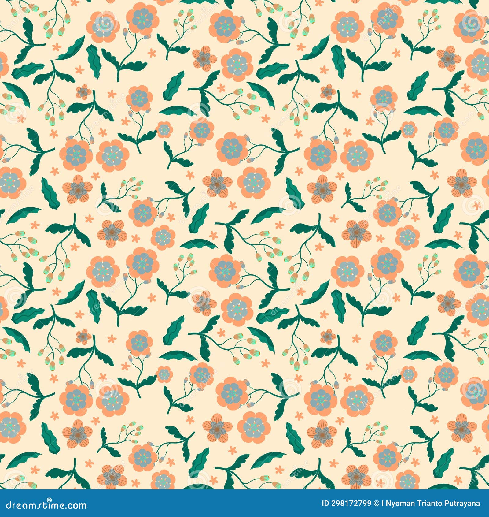 Abstract Flower Pattern Background. Vector Illustration Stock ...