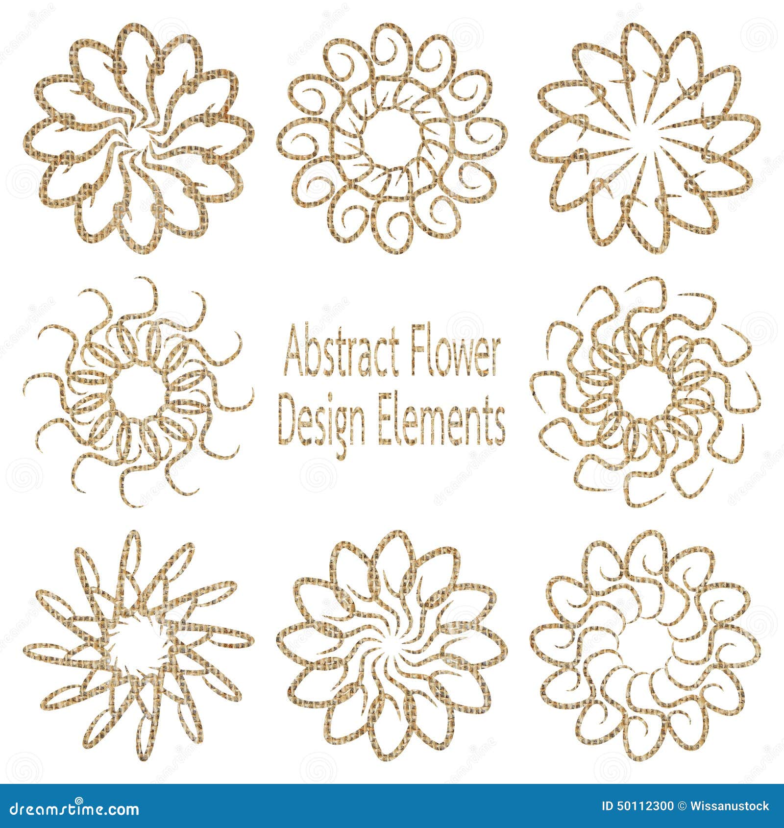 Abstract flower stock illustration. Illustration of sack - 50112300