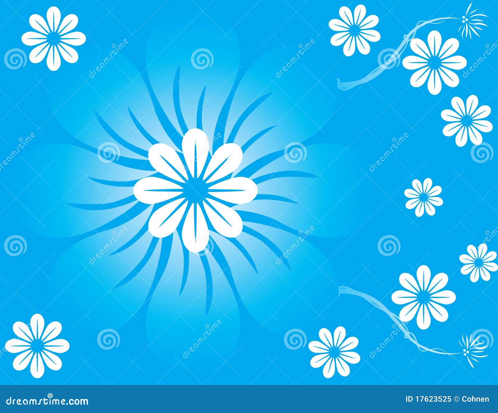 Abstract Flower Spring Illustration Stock Vector - Illustration of ...